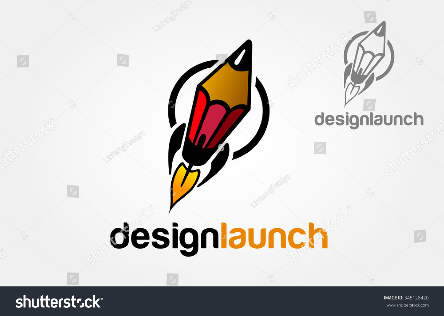 Creative Rocket Circle Vector Logo Template Stock Vector (Royalty Free ...