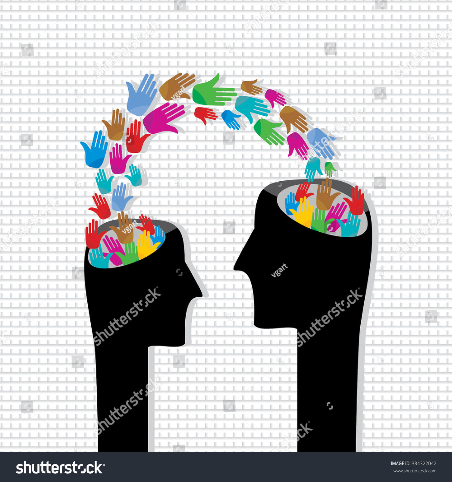 Creative Shifting Concept Small Big Vector Stock Vector (Royalty Free ...