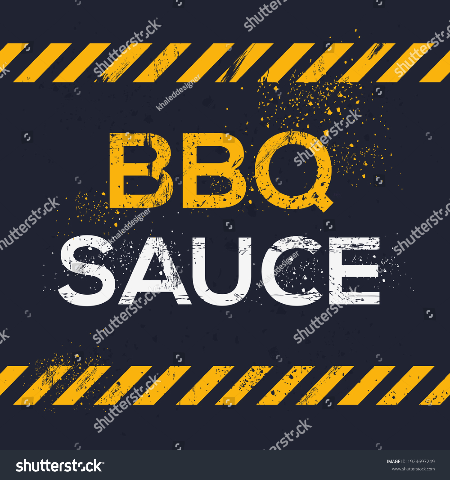 Creative Sign Bbq Sauce Design Vector Stock Vector (Royalty Free ...