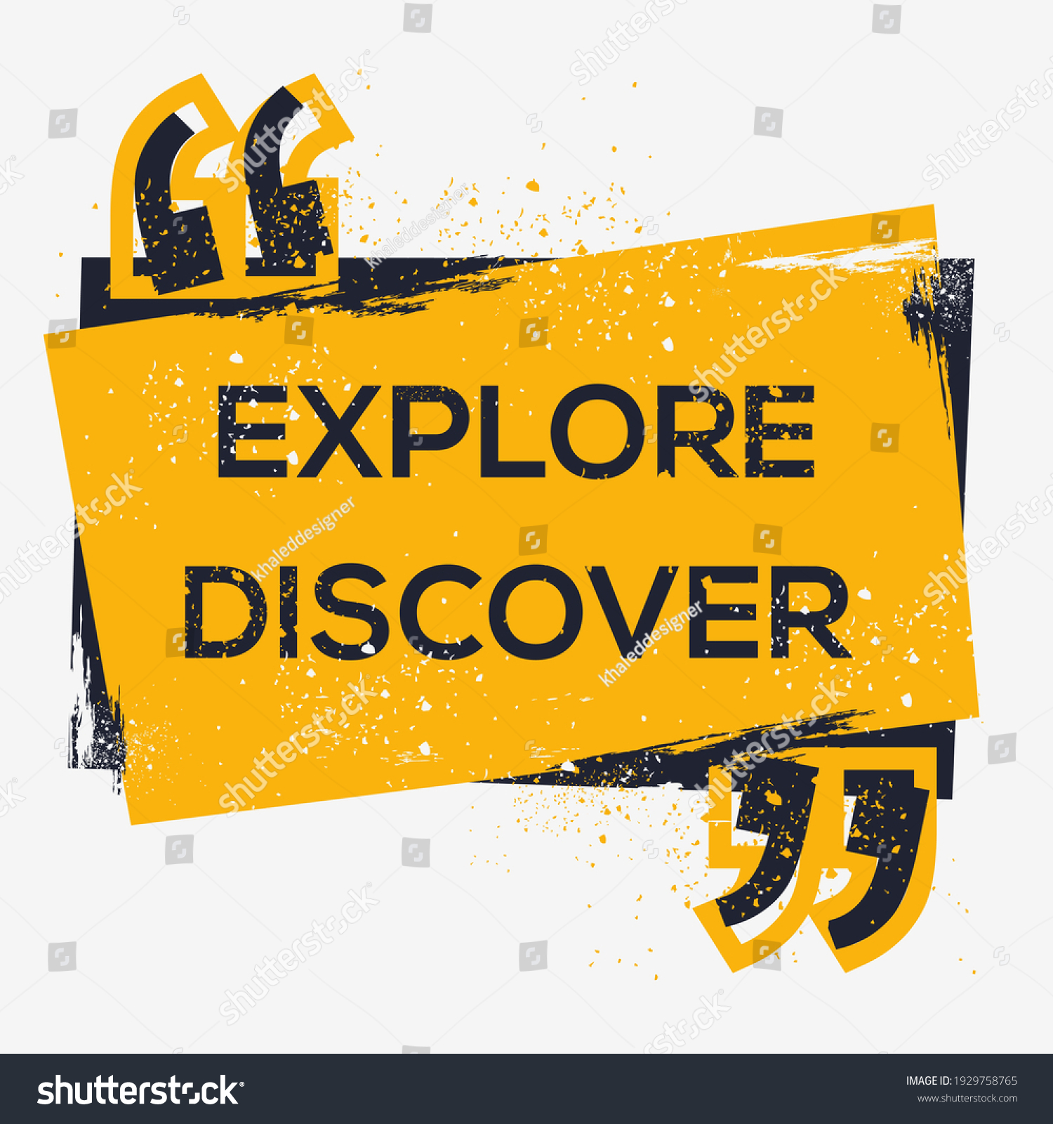 Creative Sign Explore Discover Design Vector Stock Vector (Royalty Free ...