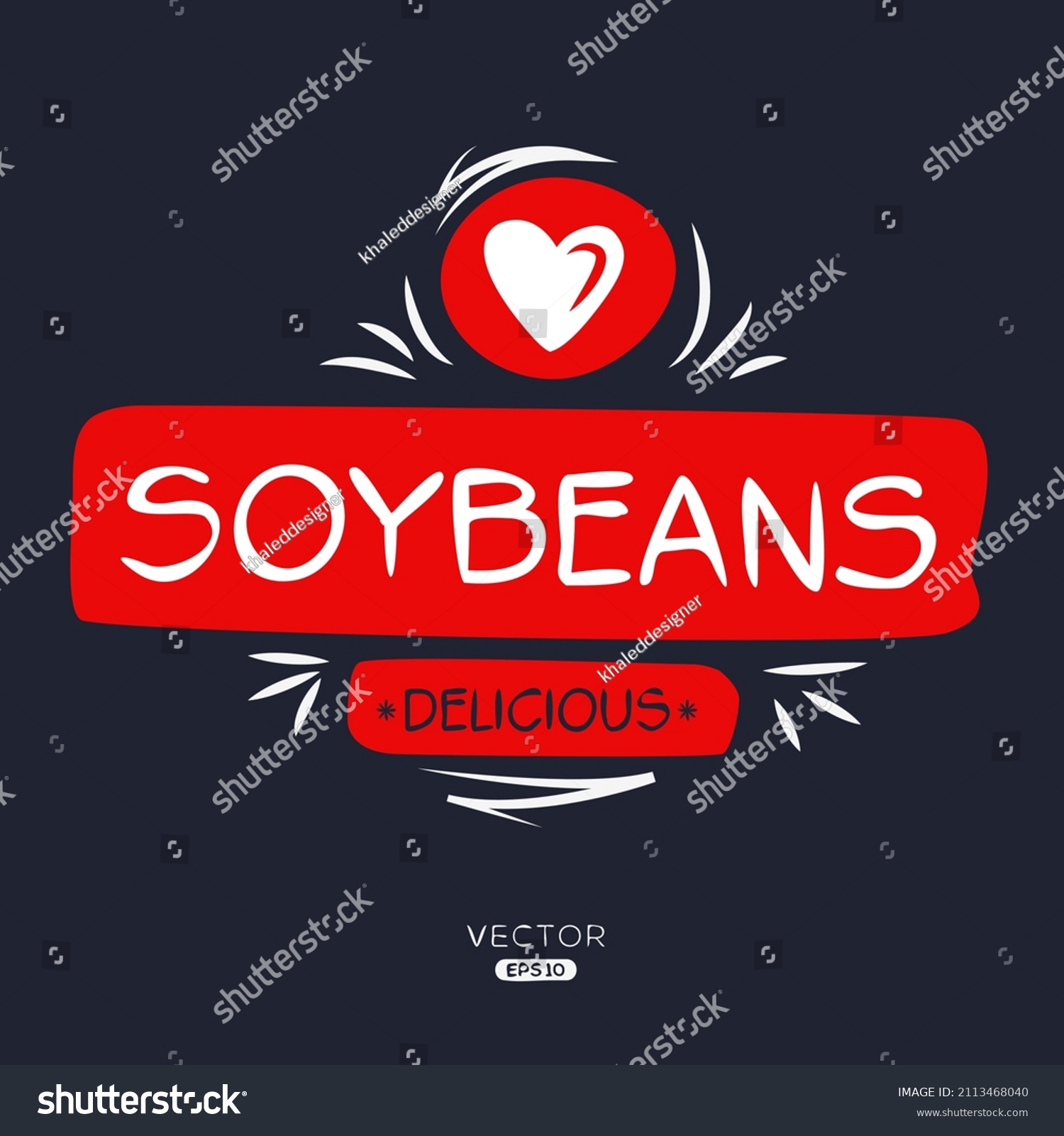 Creative Soybeans Logo Soybeans Sticker Vector Stock Vector (Royalty ...