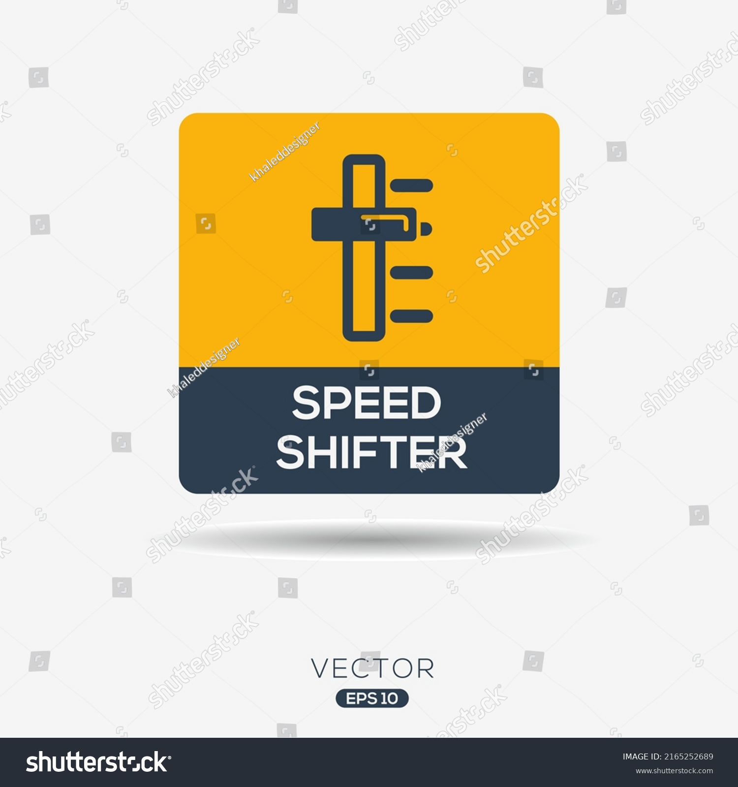 Creative Speed Shifter Icon Vector Sign Stock Vector (Royalty Free ...