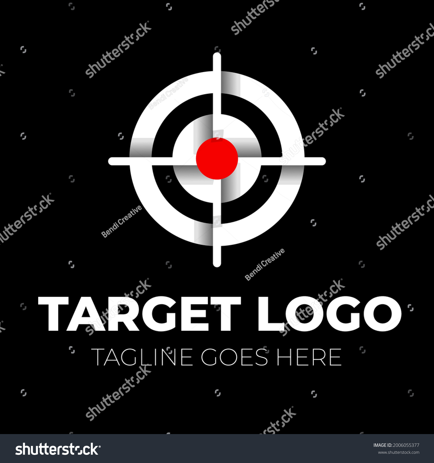 Creative Stylish Target Logo Vector Design Stock Vector (Royalty Free ...
