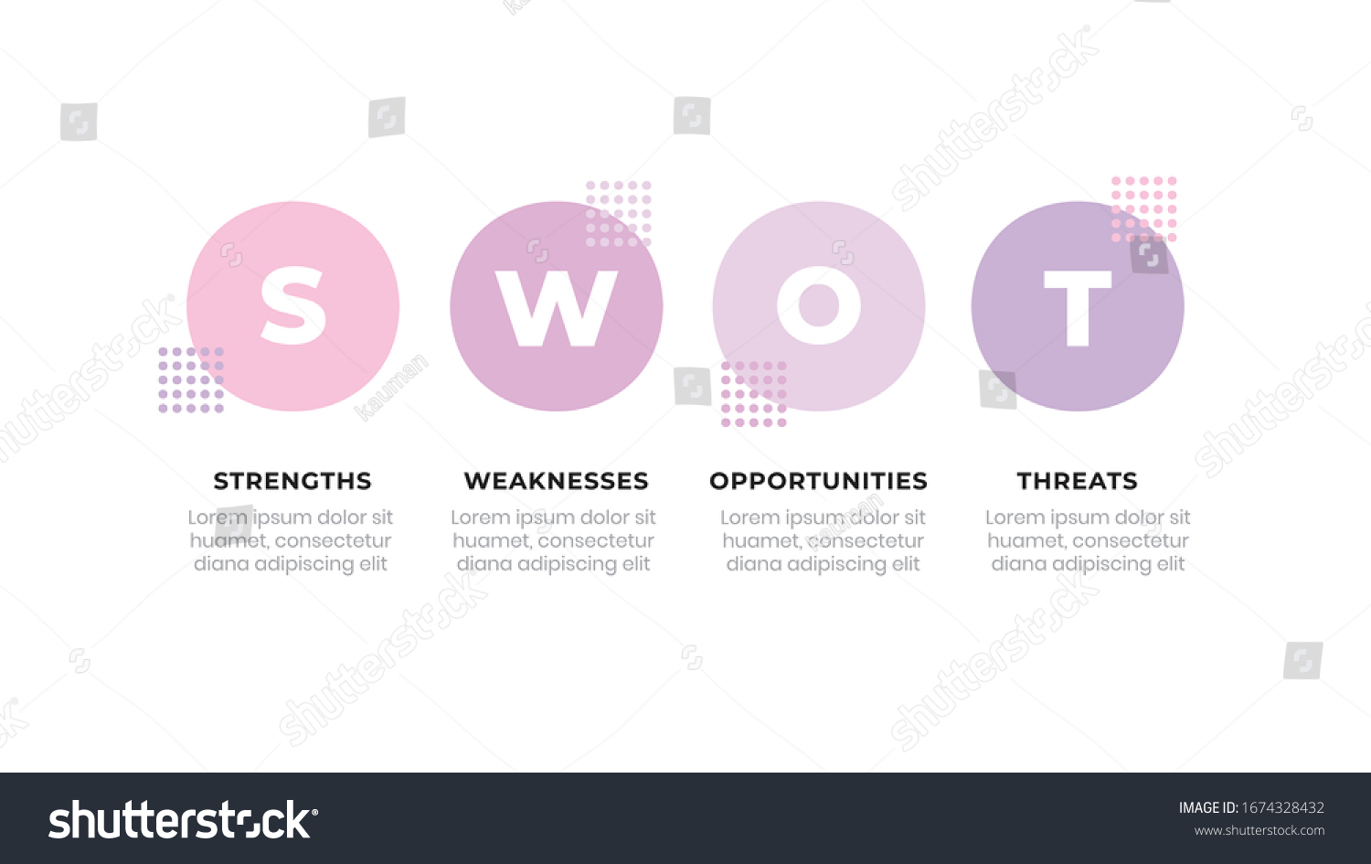 Creative Swot Analysis Infographic Template Stock Vector (Royalty Free ...