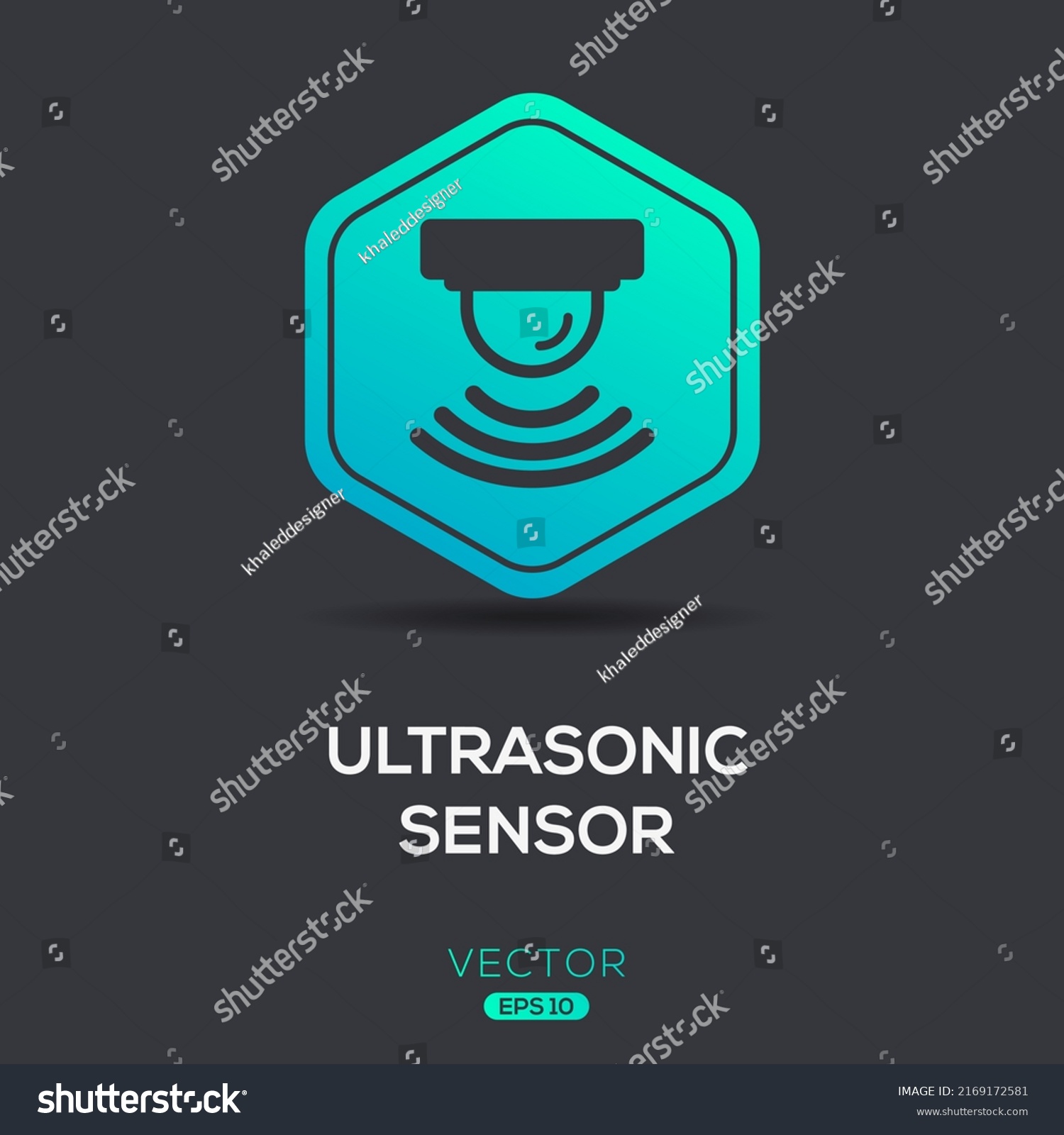 Creative Ultrasonic Sensor Icon Vector Sign Stock Vector (Royalty Free ...