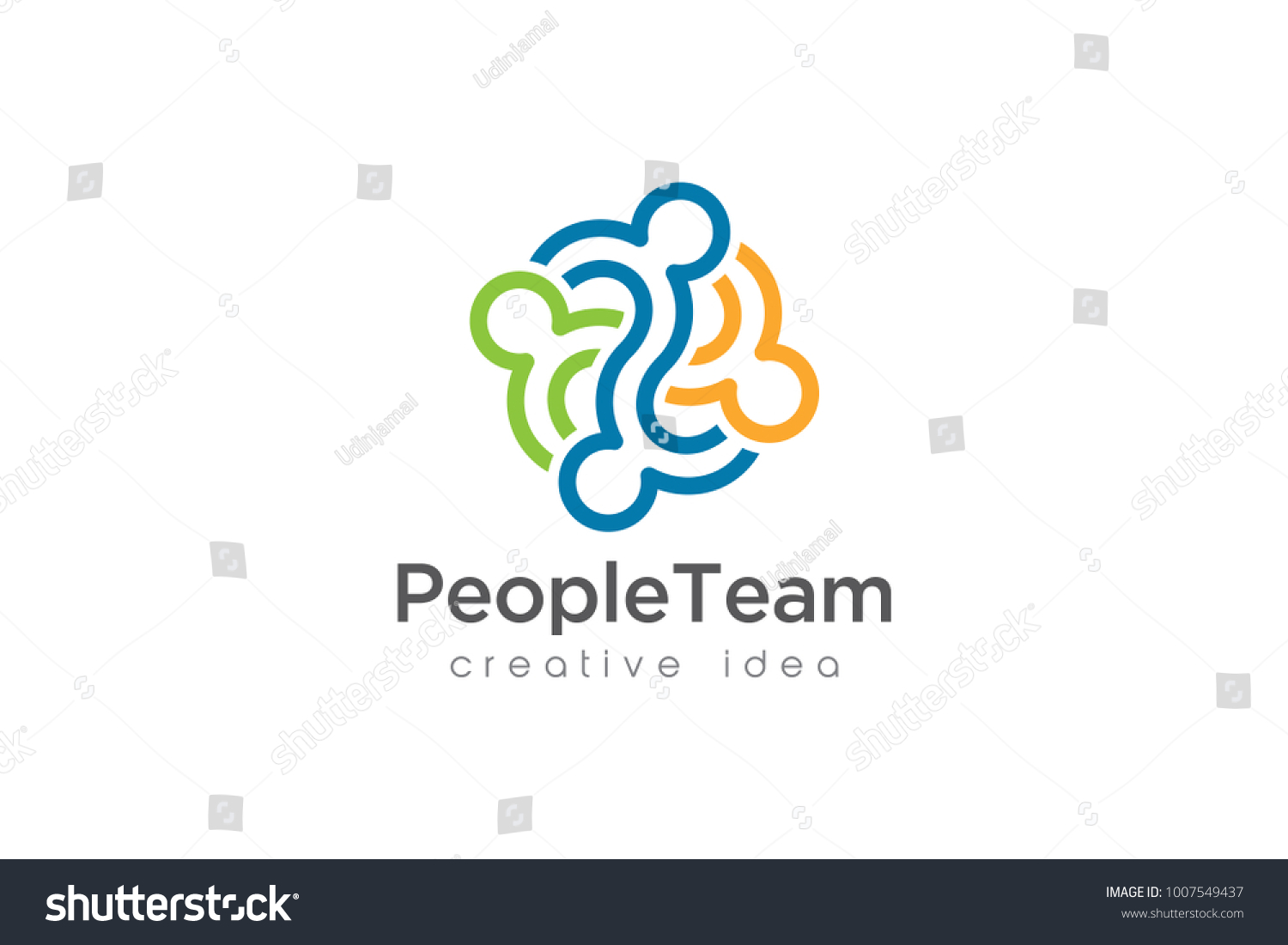 Creative Unity Logo Icon Template Stock Vector (Royalty Free) 1007549437