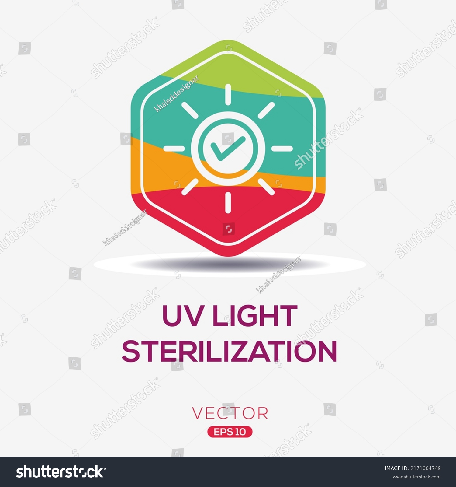 Creative Uv Light Sterilization Icon Vector Stock Vector (Royalty Free ...