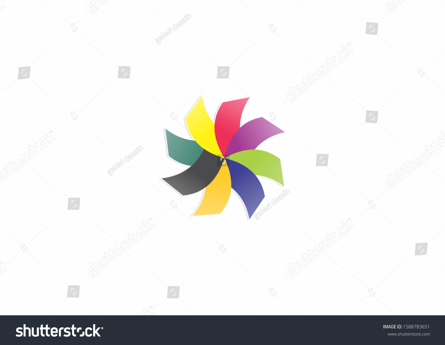 Creative Various Colors Vector Logo Design Stock Vector (Royalty Free ...