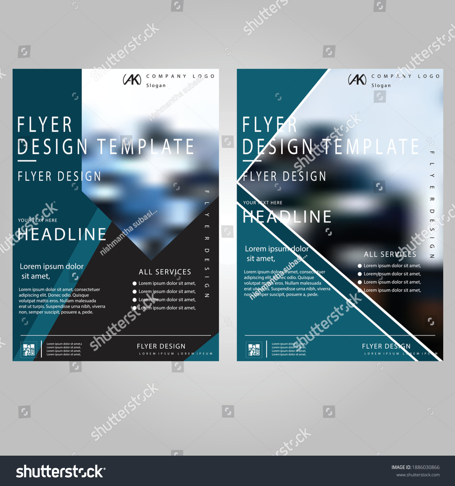 Vektor Stok Creative Vector Flyer Template Art Design (Tanpa Royalti ...
