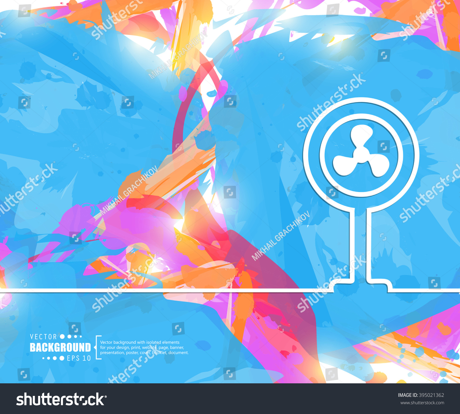 Creative Vector Ventilator Art Illustration Template: vector de stock ...