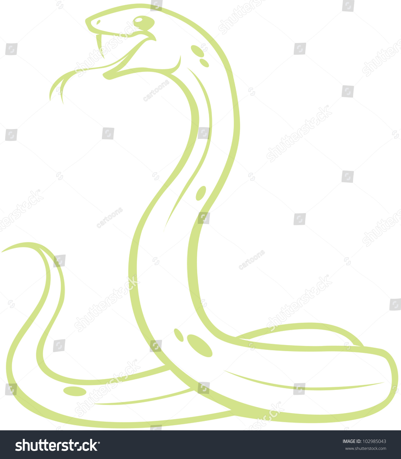 Creative Viper Illustration Stock Vector (Royalty Free) 102985043
