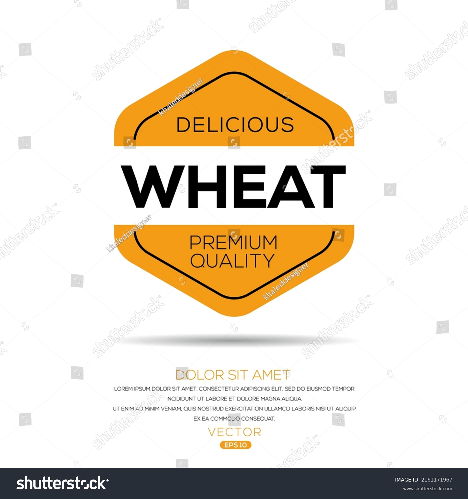 Creative Wheat Logo Wheat Sticker Vector Stock Vector (Royalty Free ...