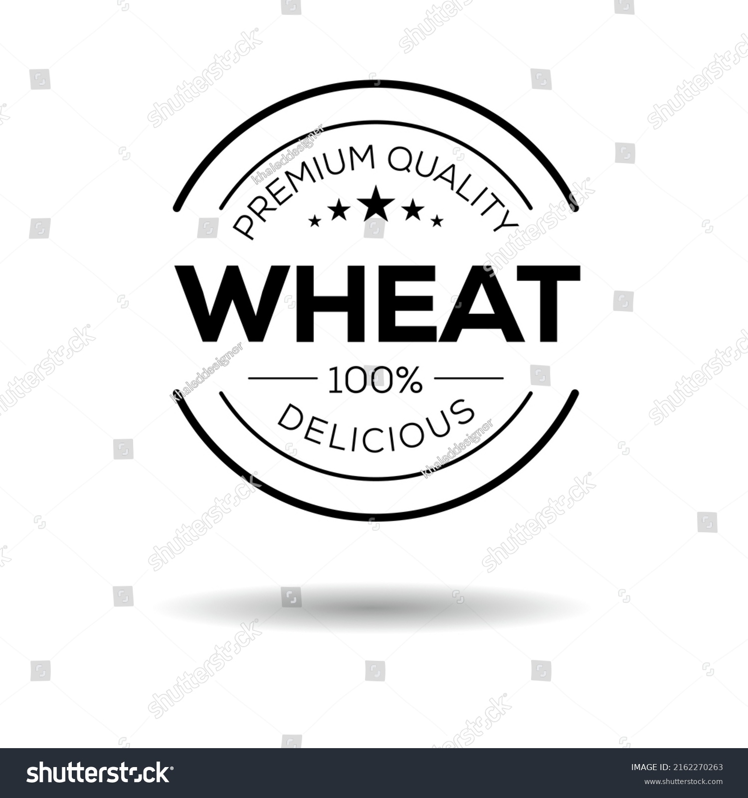 Creative Wheat Logo Wheat Sticker Vector Stock Vector (Royalty Free ...