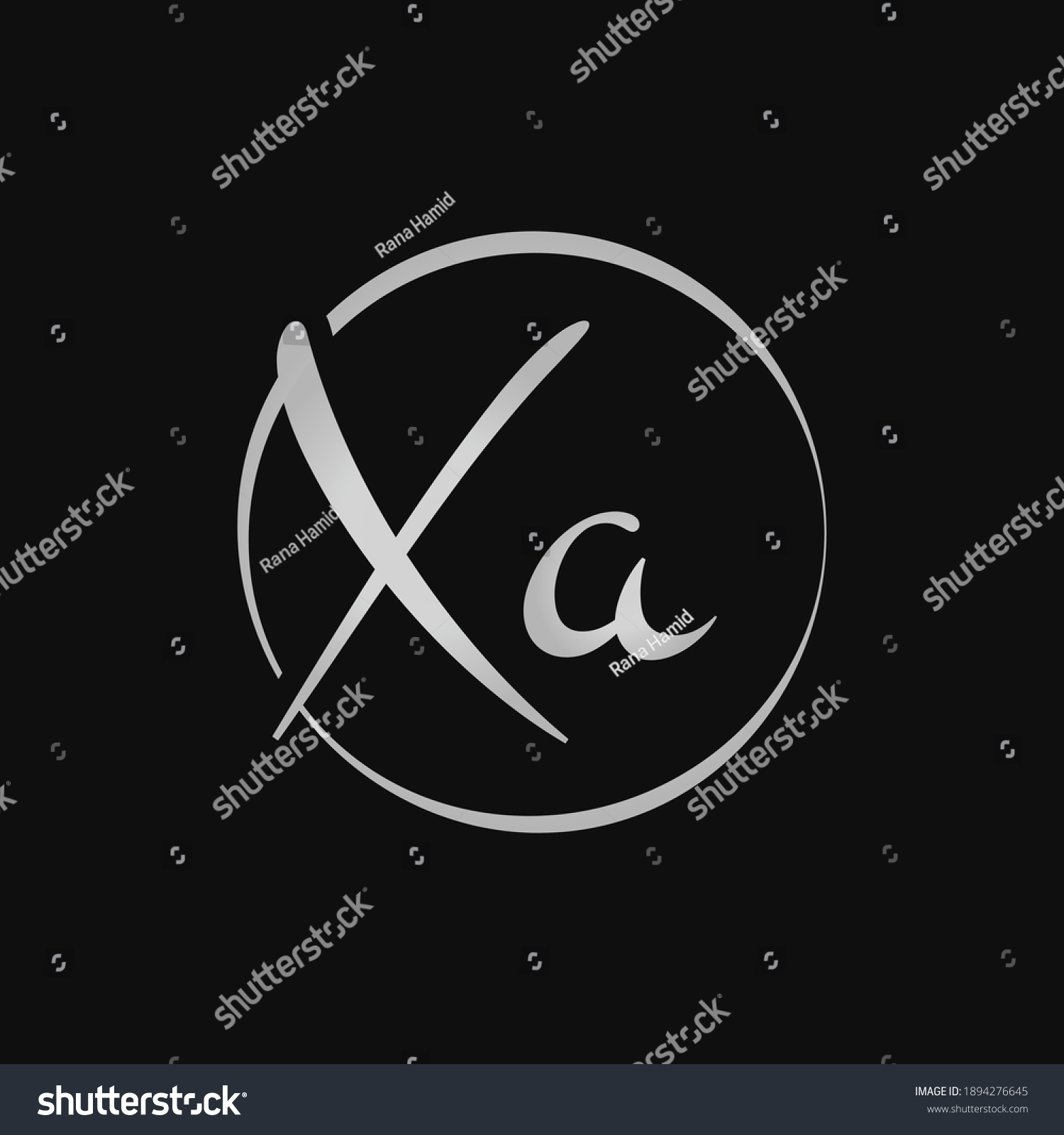 Creative Xa Letter Logo Design Vector Stock Vector (Royalty Free ...