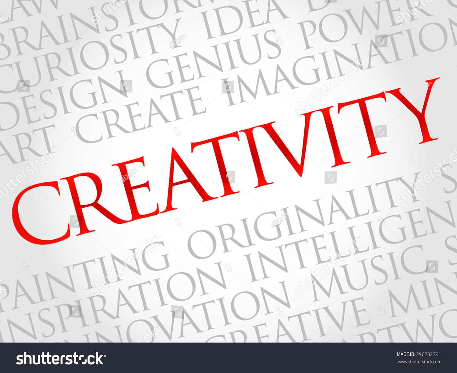 Creativity Word Cloud Concept Stock Vector (Royalty Free) 296232791 ...