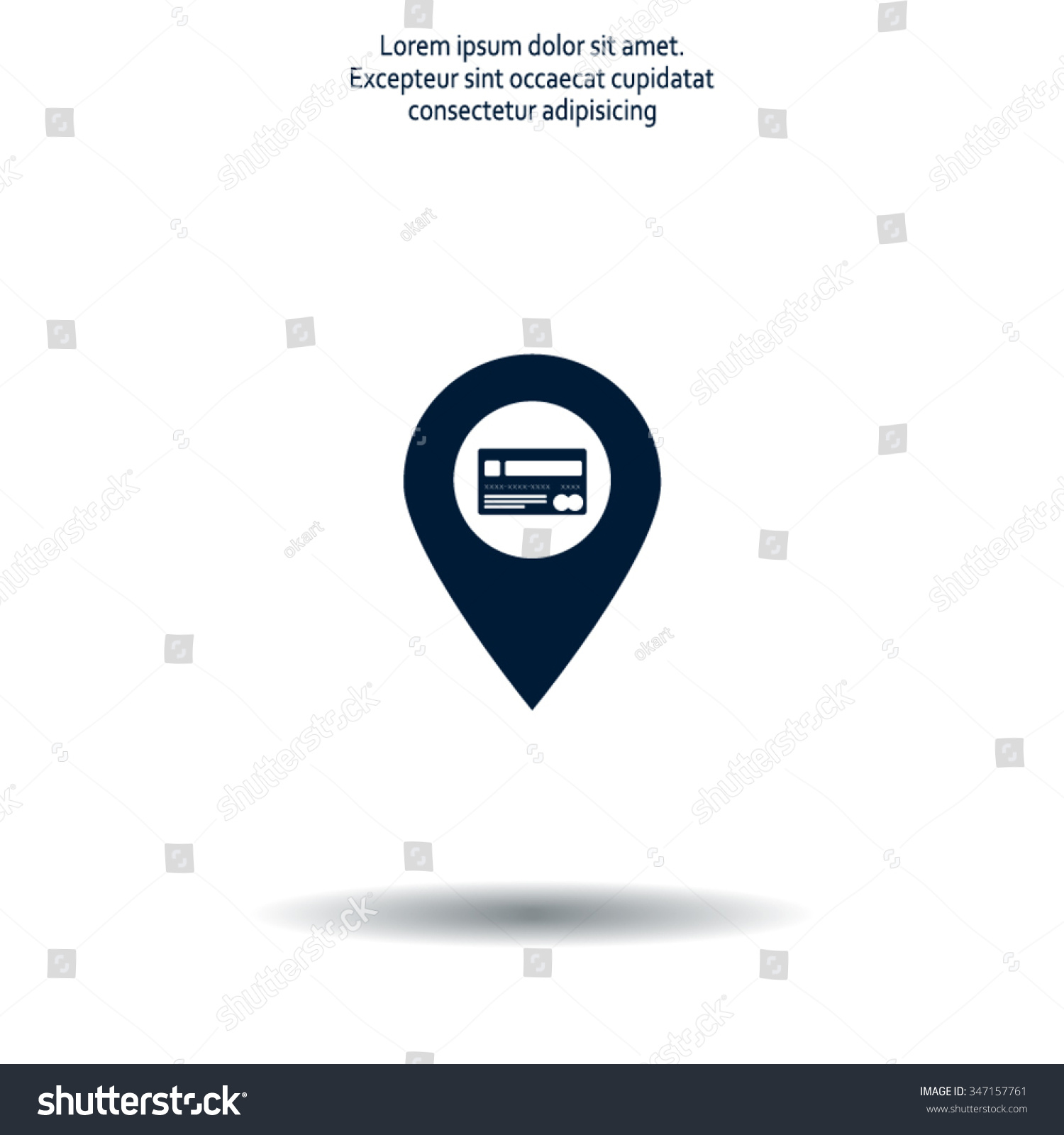 Credit Card Vector Bank Pointer Stock Vector (Royalty Free) 347157761 ...