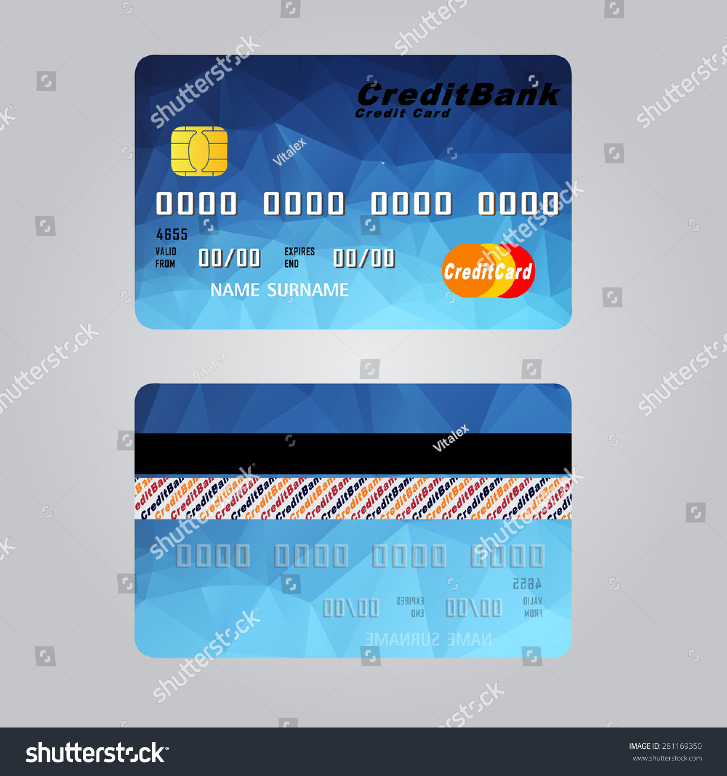 Credit Cards Vector Stock Vector (Royalty Free) 281169350 | Shutterstock