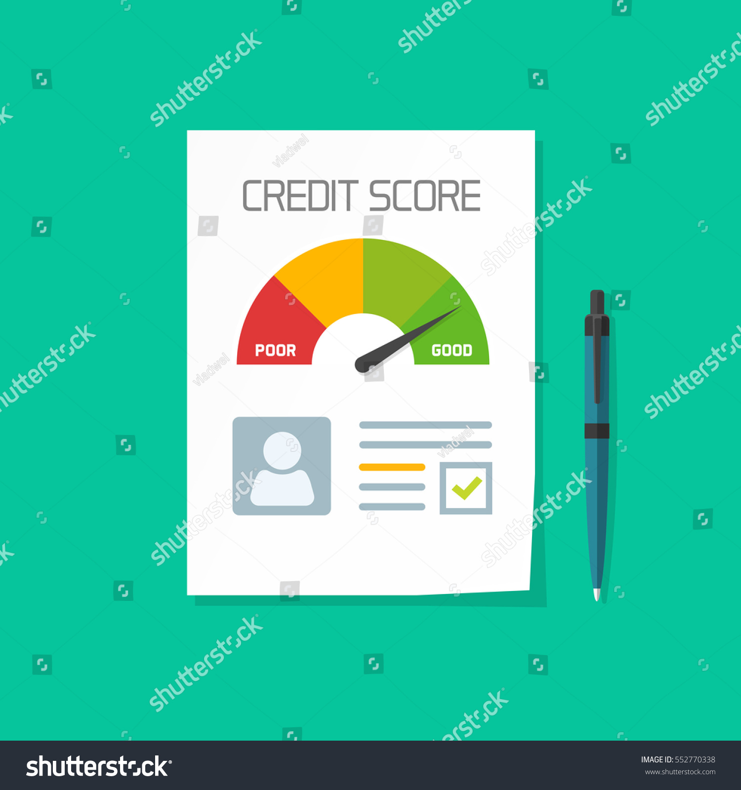 Credit Score Document Vector Concept Paper Stock Vector (Royalty Free ... Credit Score Document Vector Concept Paper Stock Vector (Royalty Free ...