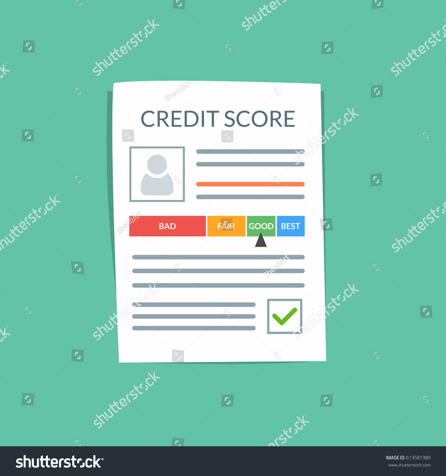 Credit Score Document Vector Concept Personal Stock Vector (Royalty ... Credit Score Document Vector Concept Personal Stock Vector (Royalty ...