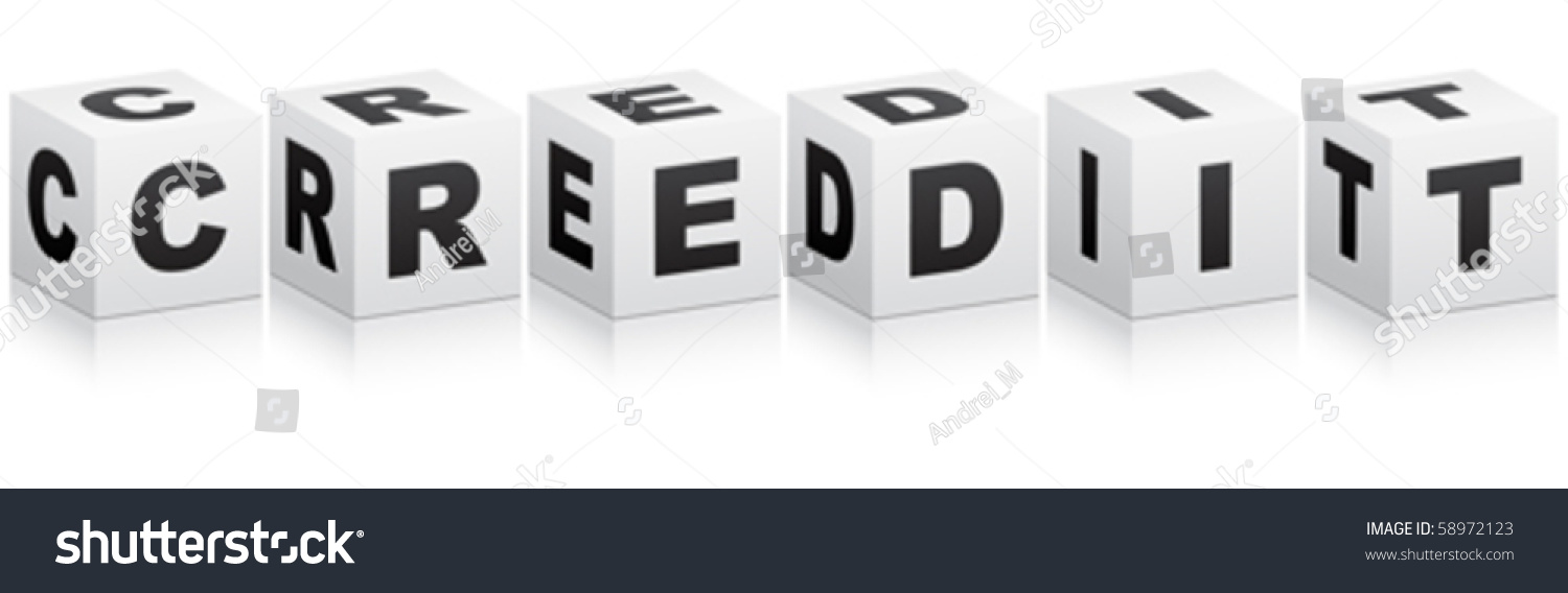 Credit Word Stock Vector (Royalty Free) 58972123 | Shutterstock