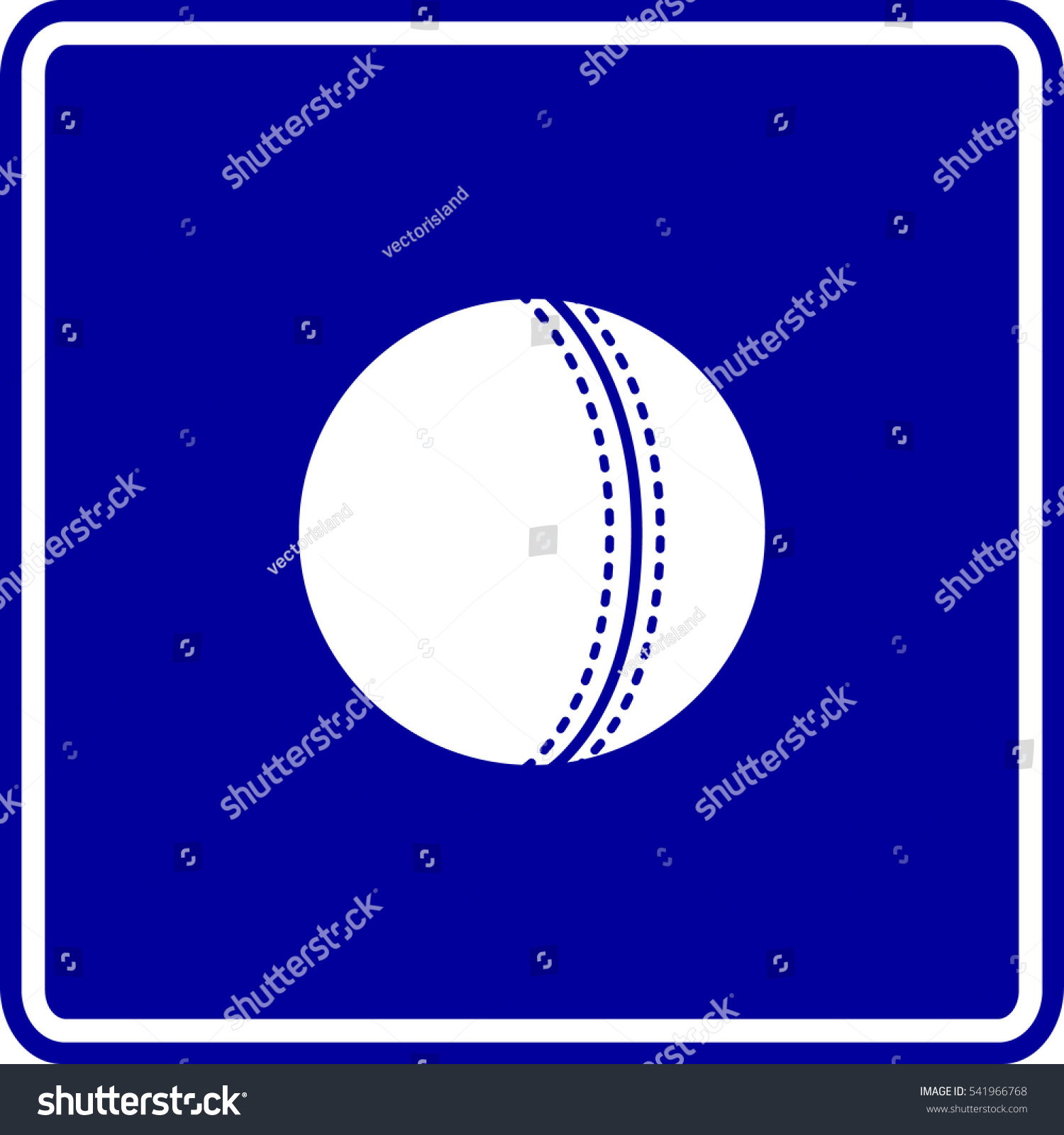 Cricket Ball Sign Stock Vector (Royalty Free) 541966768