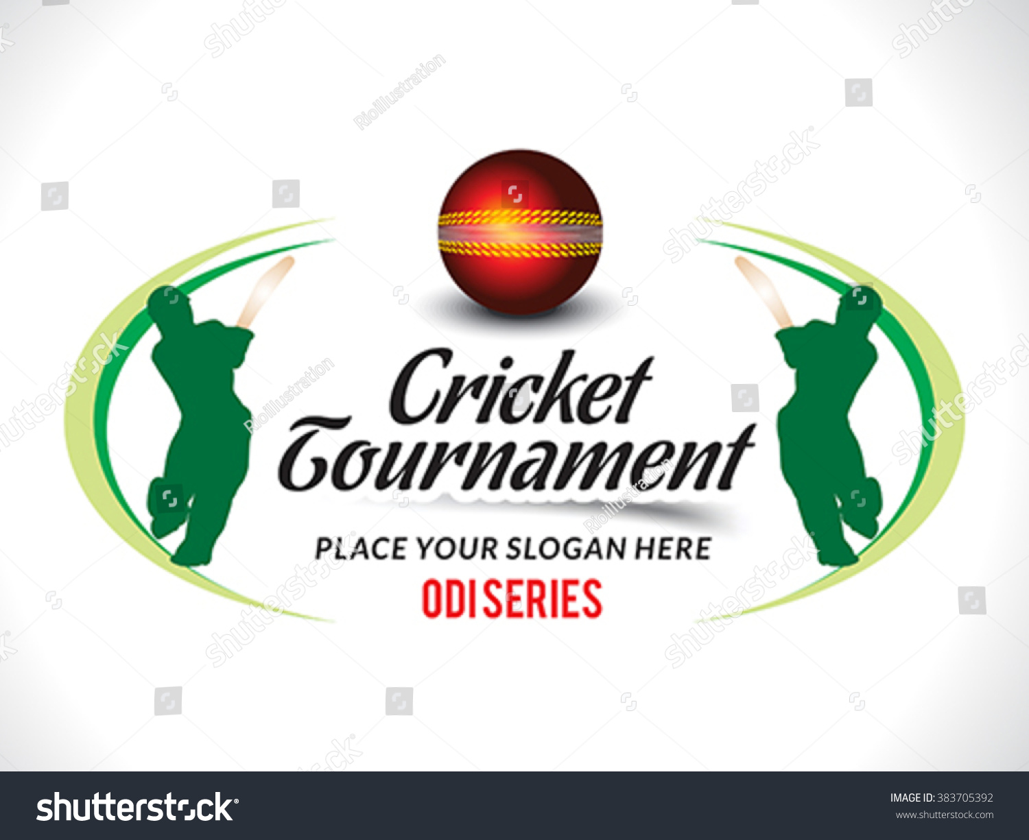 Cricket Tournament Text Background Vector Illustration: เวกเตอร์สต็อก ...
