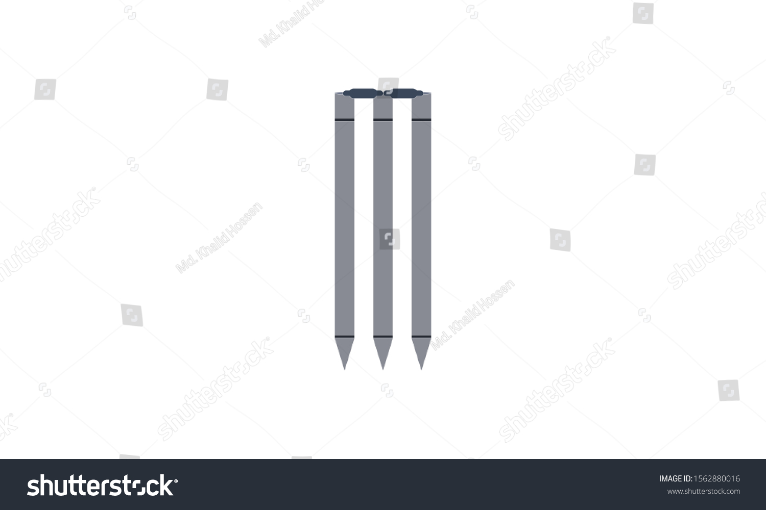 Cricket Wicket Icon Simple Style Vector Stock Vector (Royalty Free ...