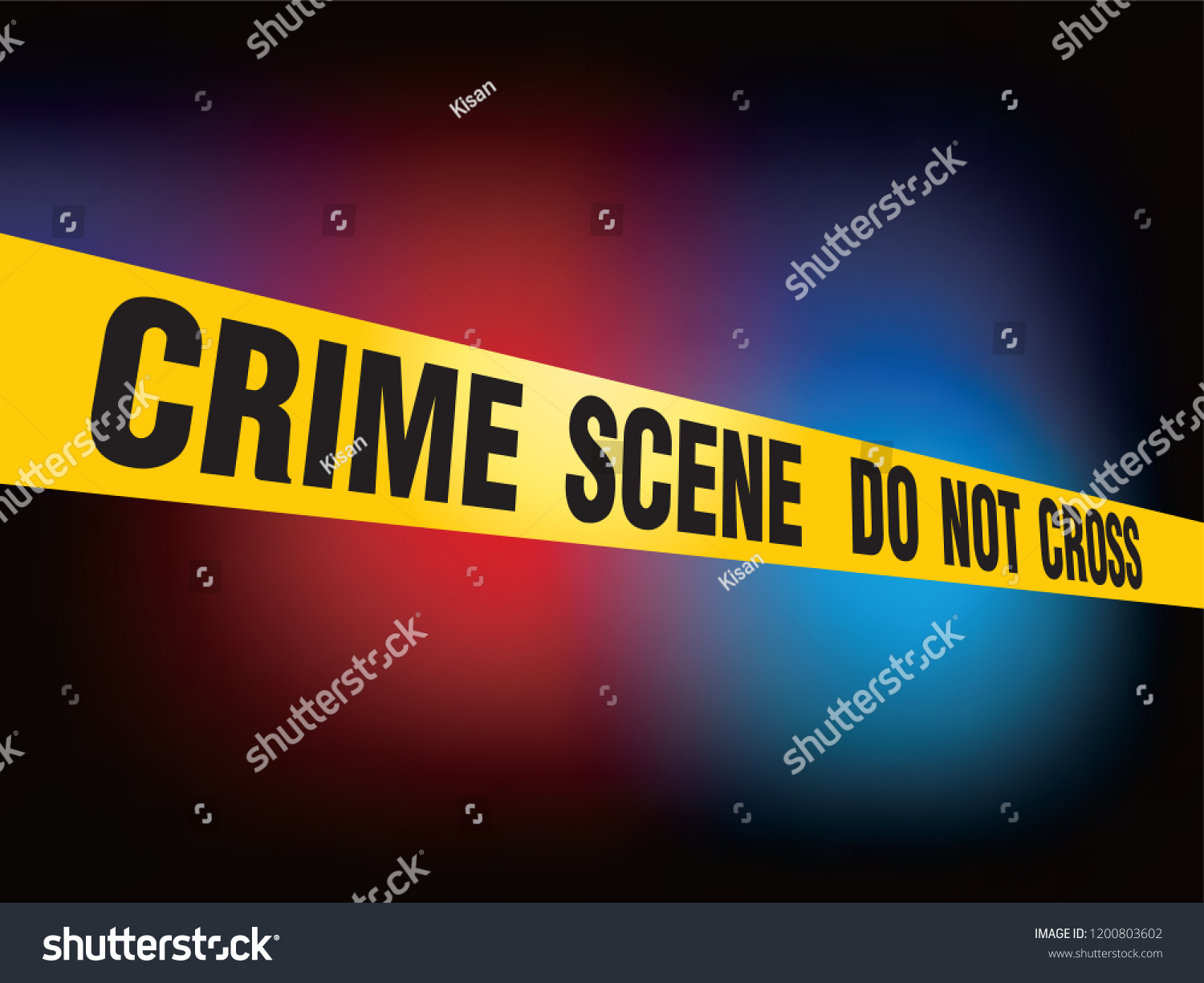 Crime Scene Do Not Cross Vector Stock Vector (Royalty Free) 1200803602