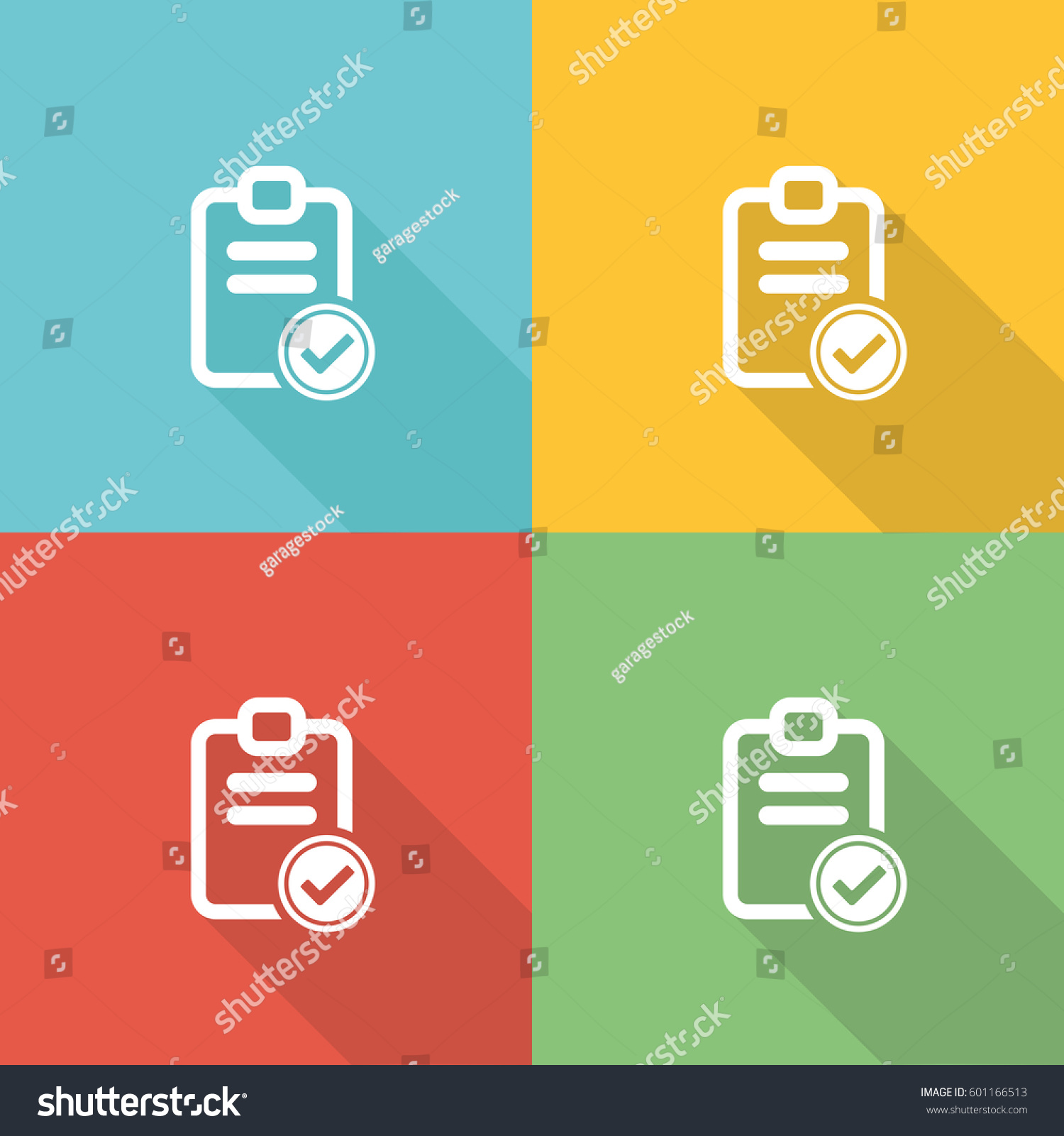 Criteria List Flat Icon Concept Stock Vector (Royalty Free) 601166513 ...