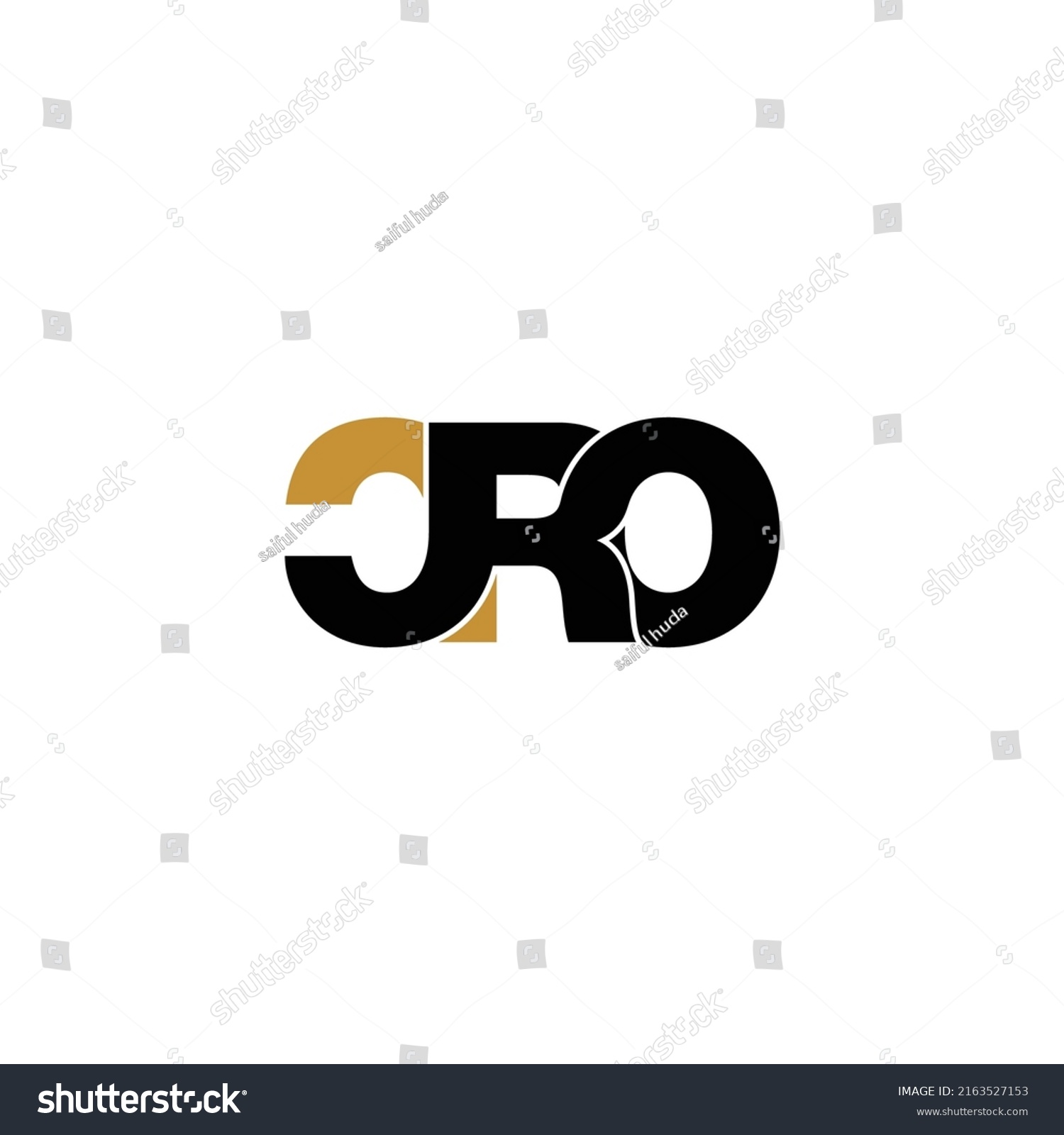 Cro Letter Monogram Logo Design Vector Stock Vector (Royalty Free ...