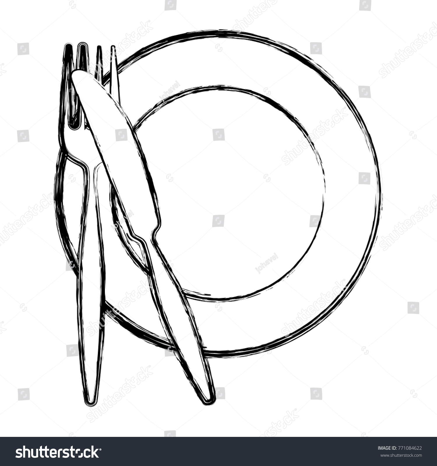 Crockery Vector Illustration Stock Vector (Royalty Free) 771084622 ...