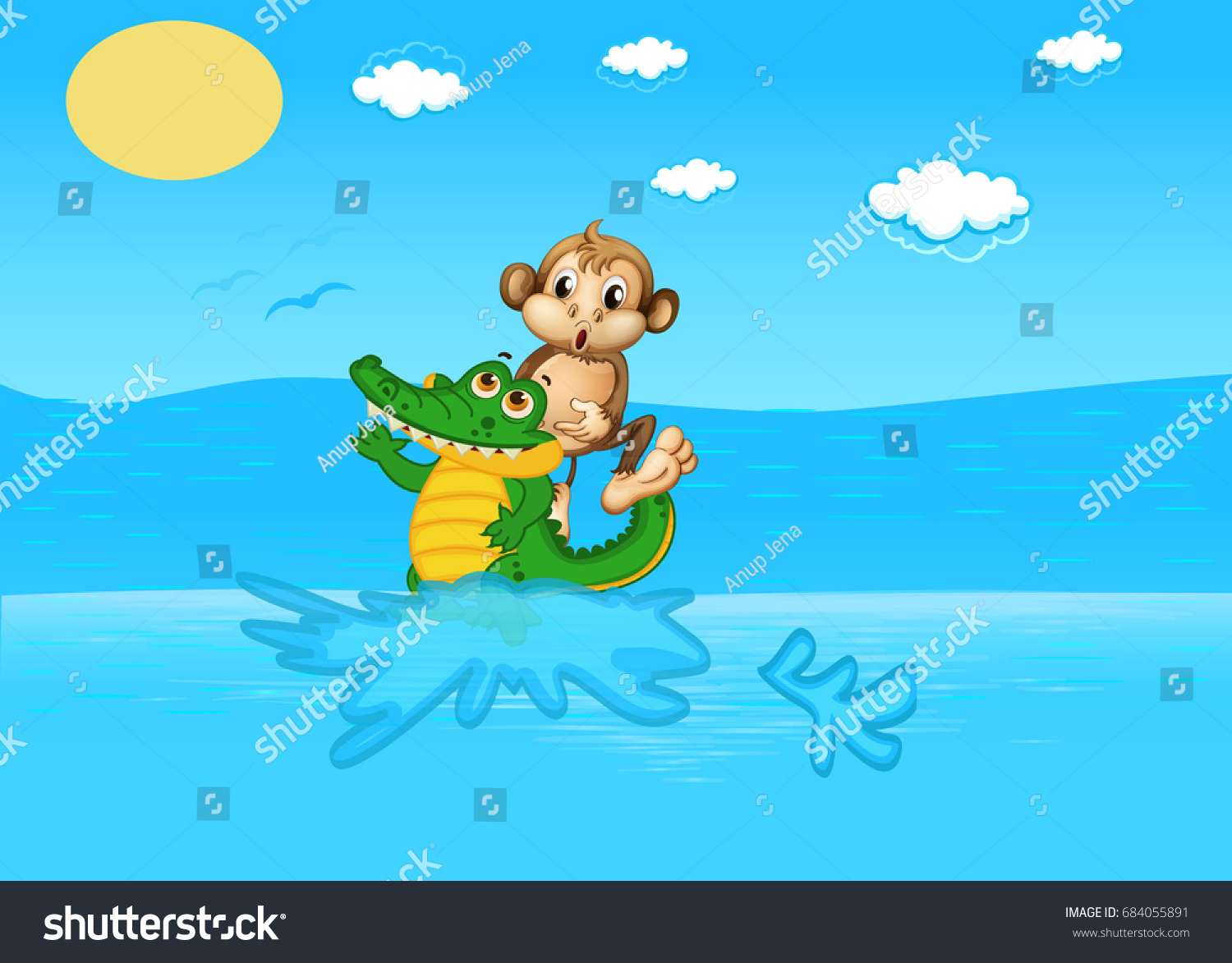 6,820 Monkey crocodile Stock Vectors, Images & Vector Art | Shutterstock