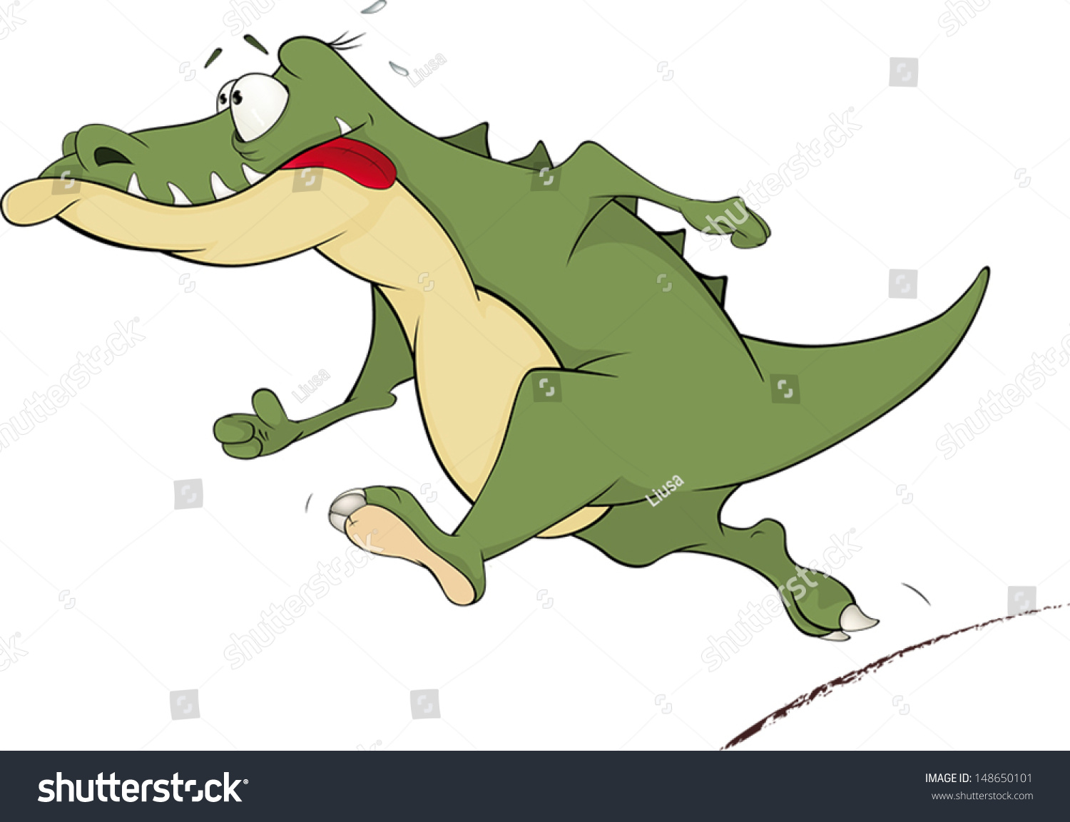 Crocodile Cartoon Stock Vector (Royalty Free) 148650101 | Shutterstock