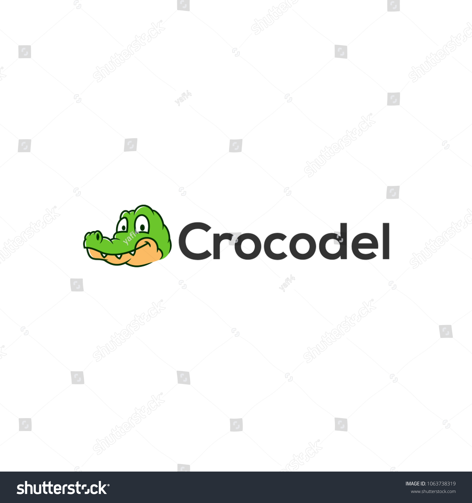 Crocodile Head Logo Vector Modern Stock Vector (Royalty Free ...