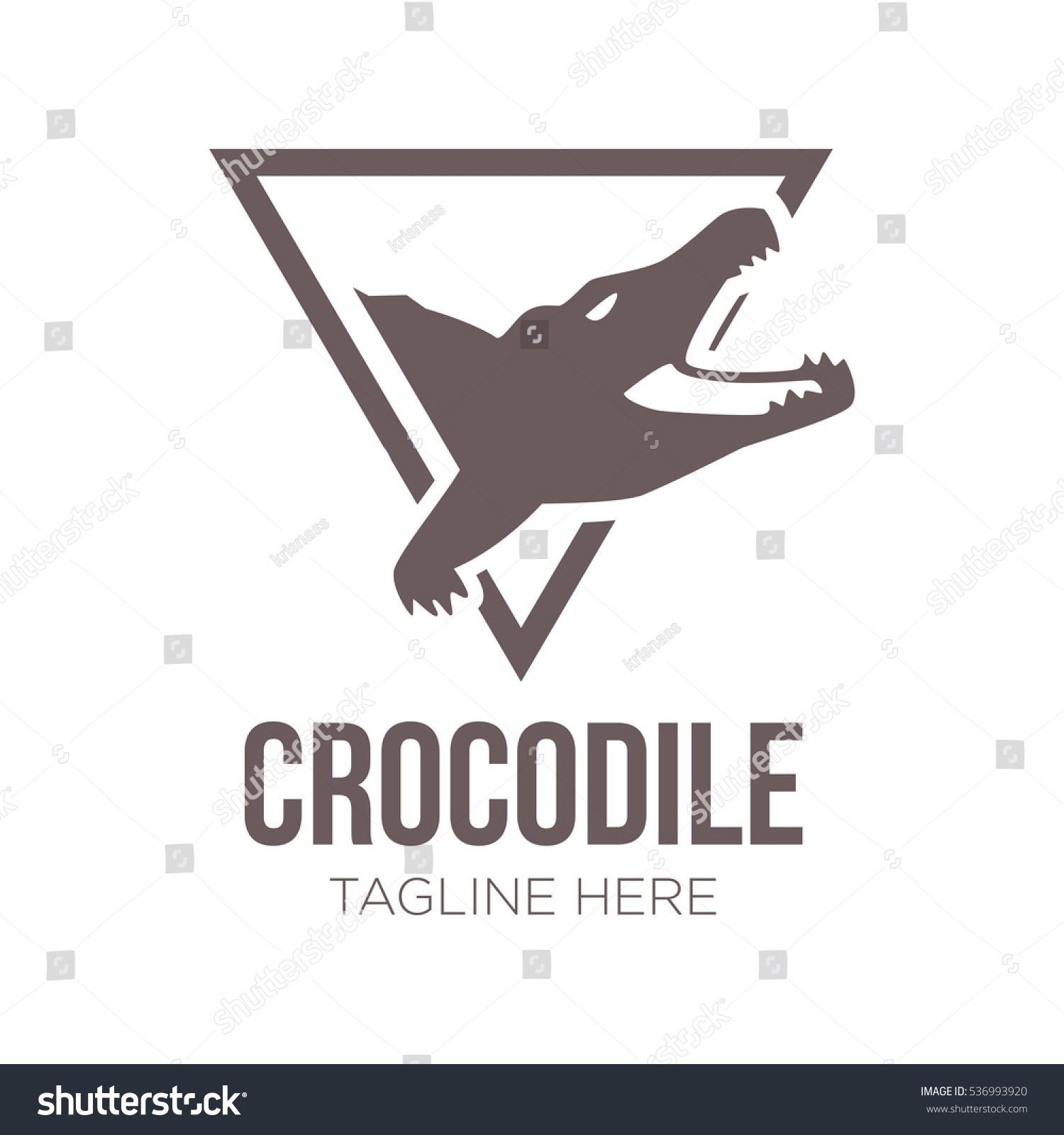Crocodile Logo Design Stock Vector (Royalty Free) 536993920 | Shutterstock