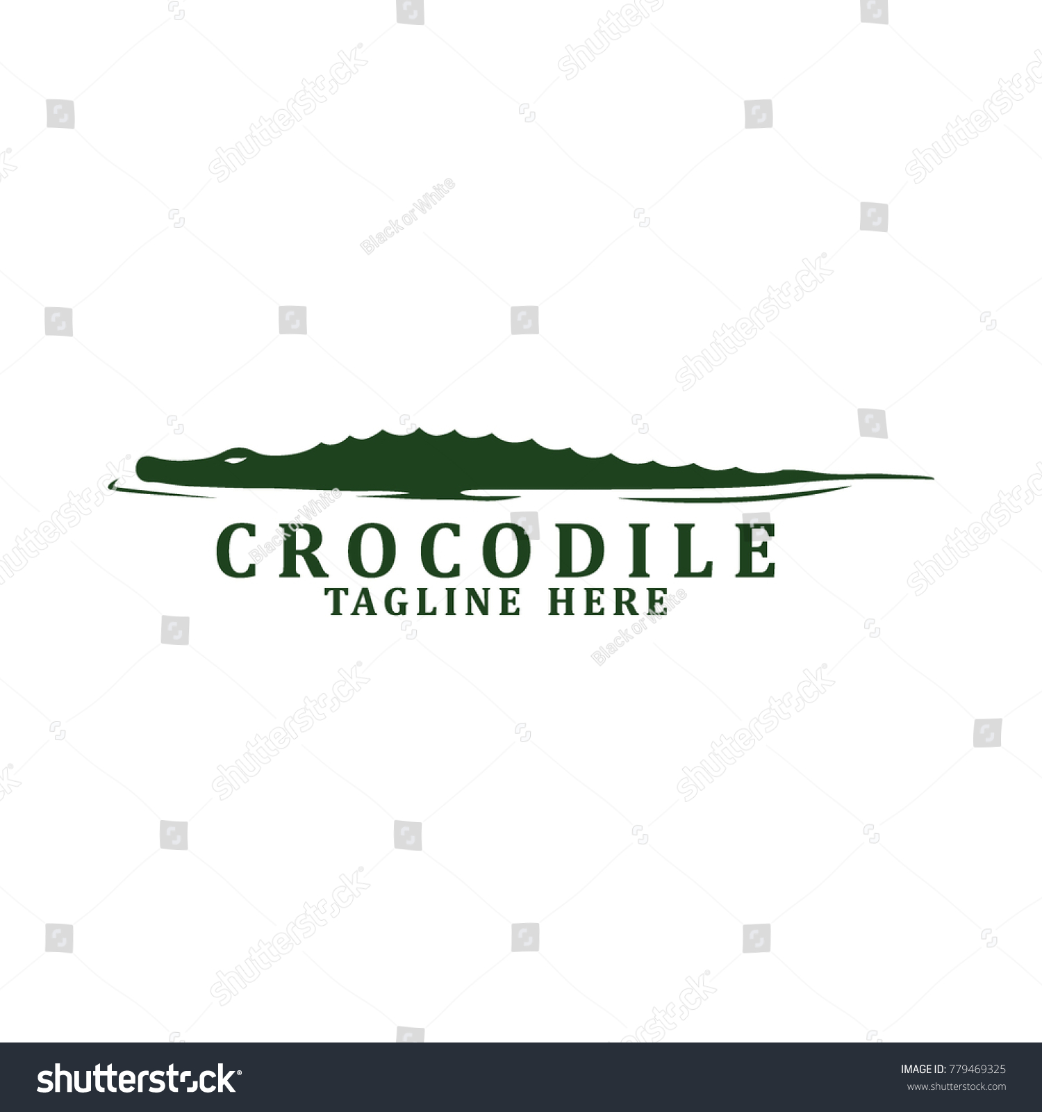 Vector de logotipo de cocodrilo: vector de stock (libre de regalías ...