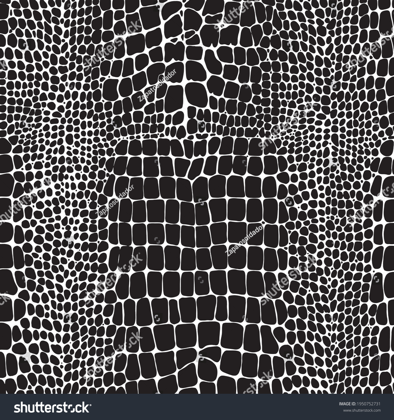 Crocodile Pattern Vector Illustration Alligator Skin Stock Vector ...