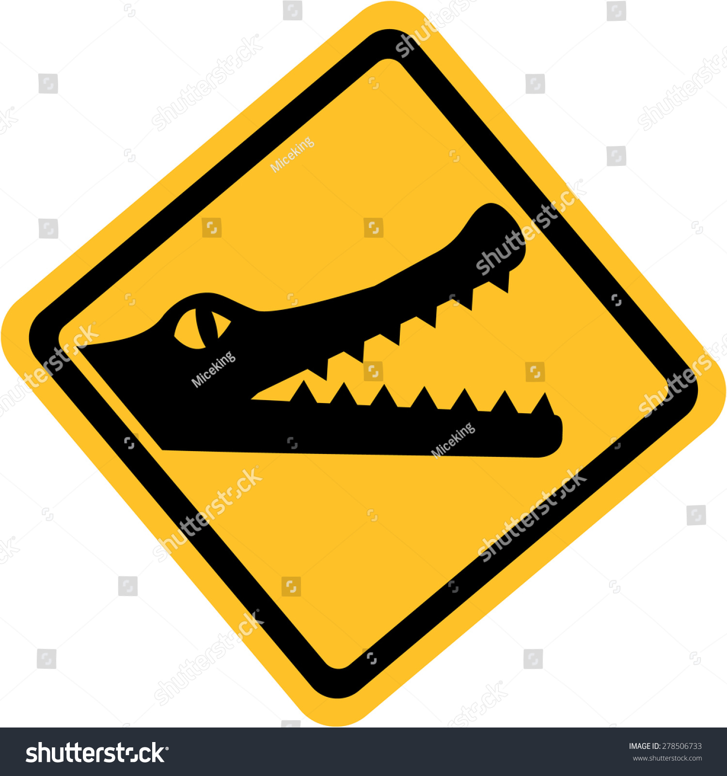 Crocodile Sign Stock Vector (Royalty Free) 278506733 | Shutterstock