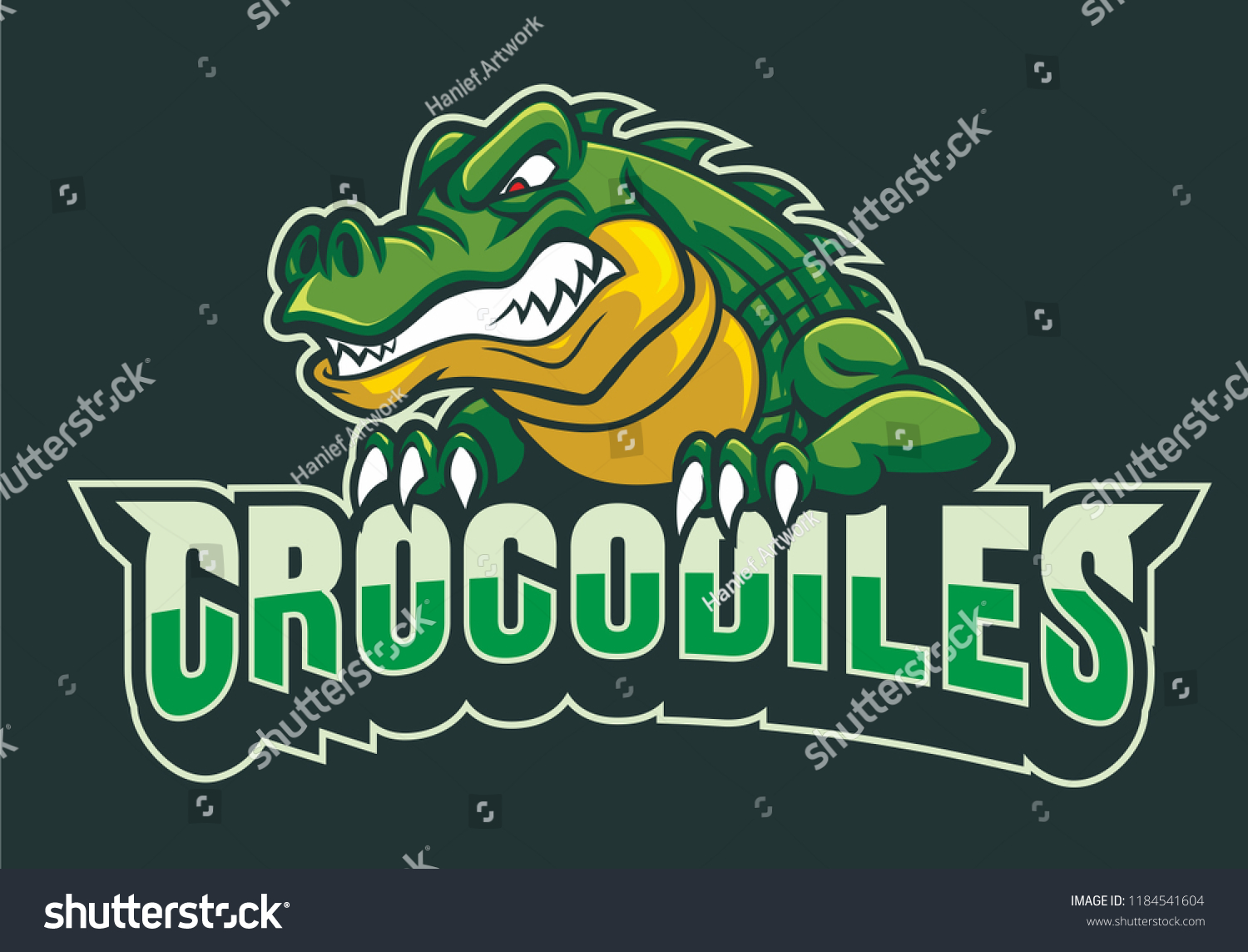 Crocodiles Mascot Vector Stock Vector (Royalty Free) 1184541604