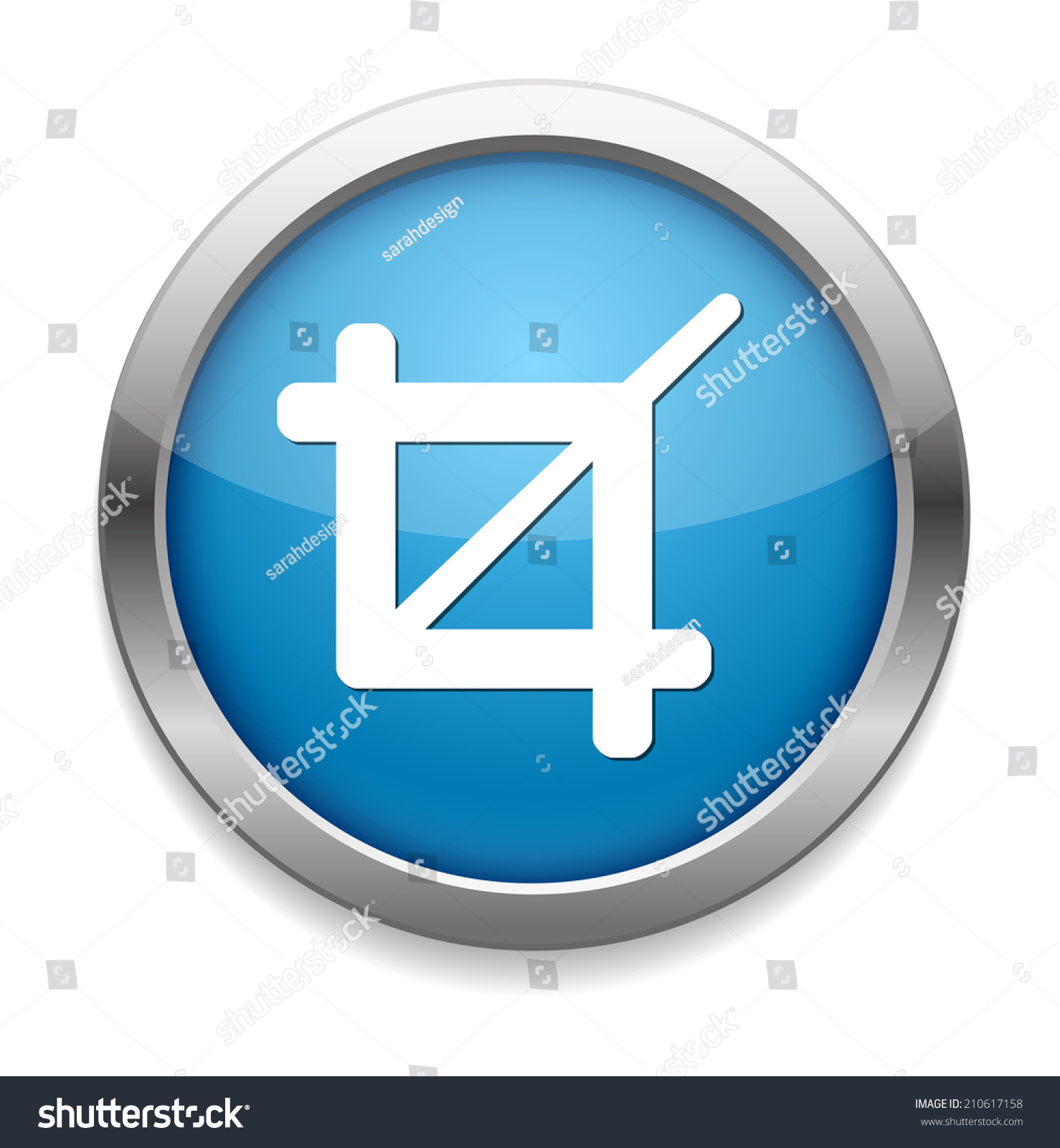 Crop Button Stock Vector (Royalty Free) 210617158 | Shutterstock
