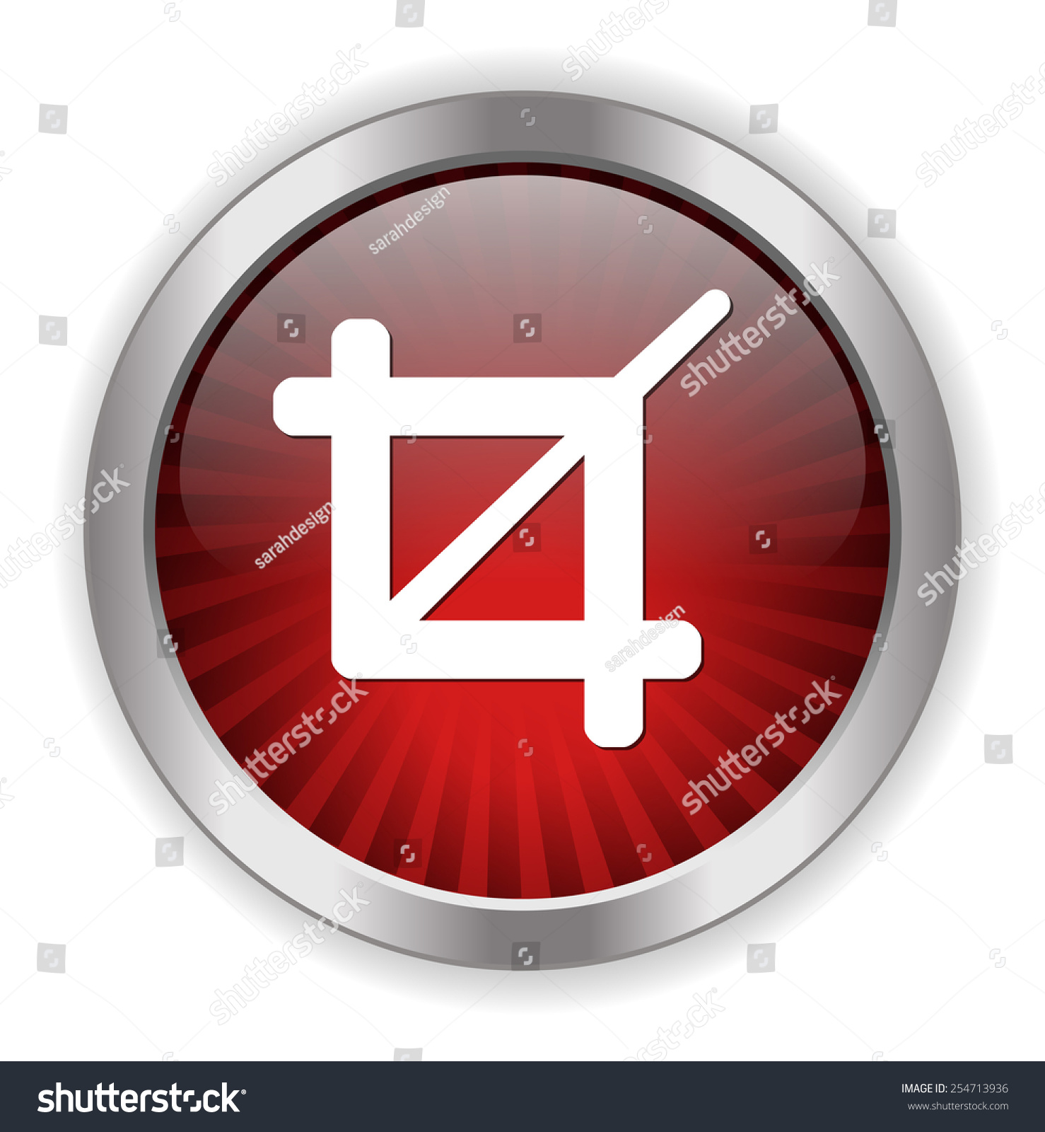 Crop Button Stock Vector (Royalty Free) 254713936 | Shutterstock