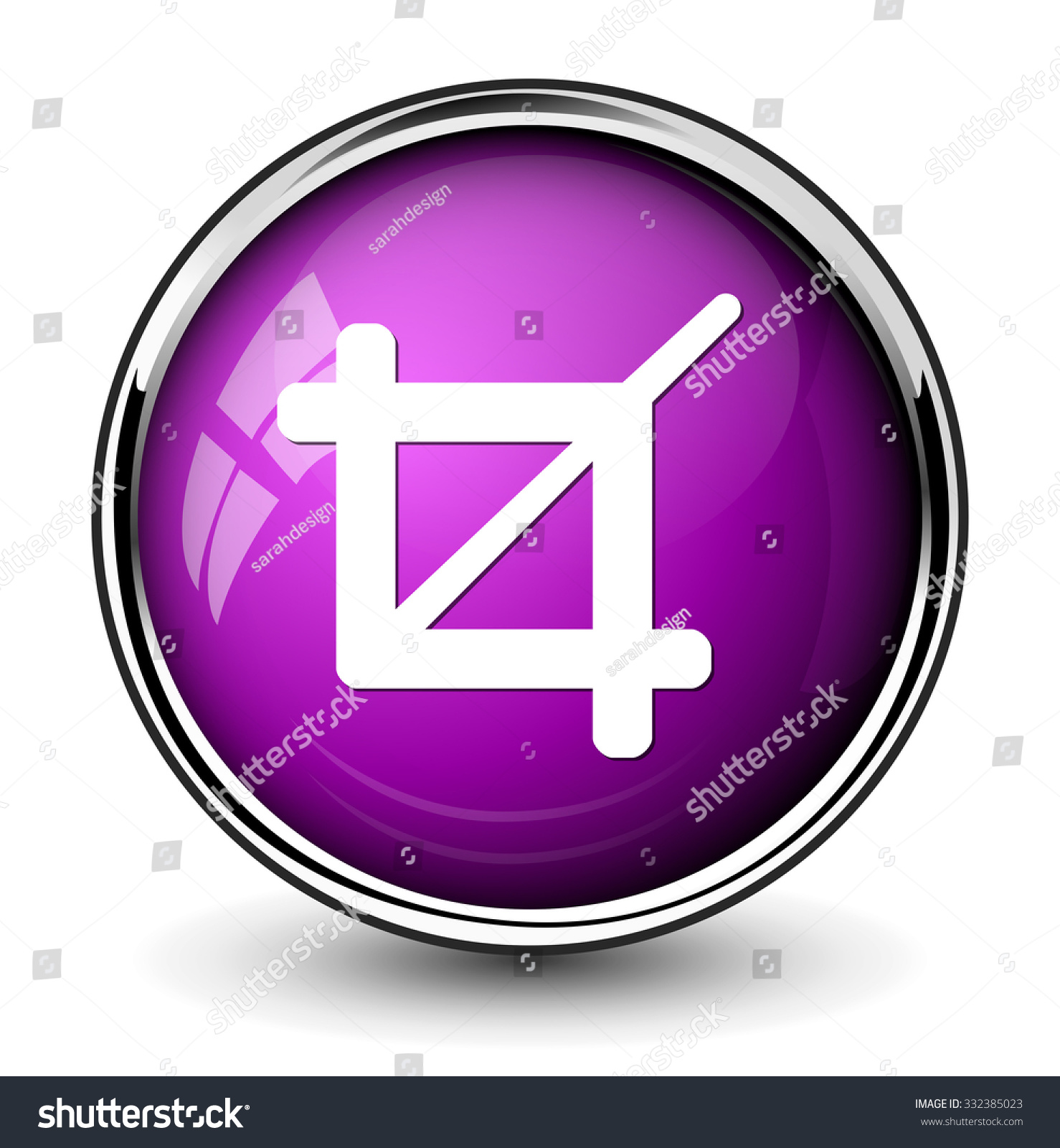Crop Button Stock Vector (Royalty Free) 332385023 | Shutterstock