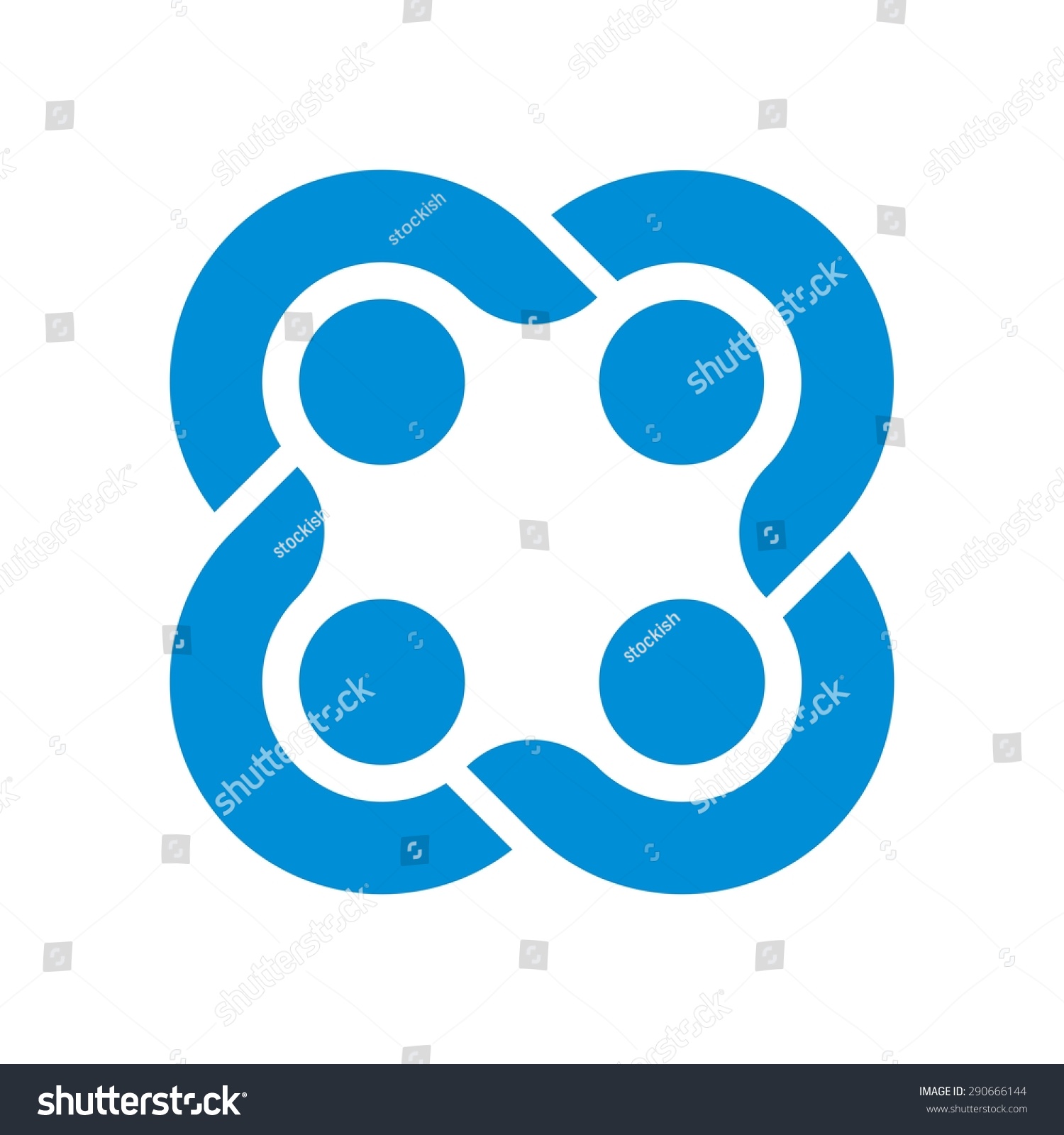 Cross Community Logo Design: vector de stock (libre de regalías ...