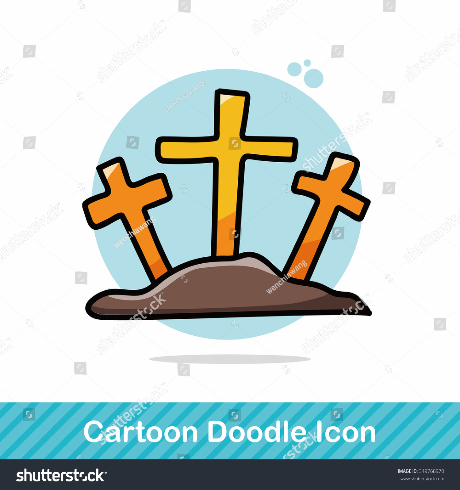 Cross Doodle Stock Vector (Royalty Free) 349768970