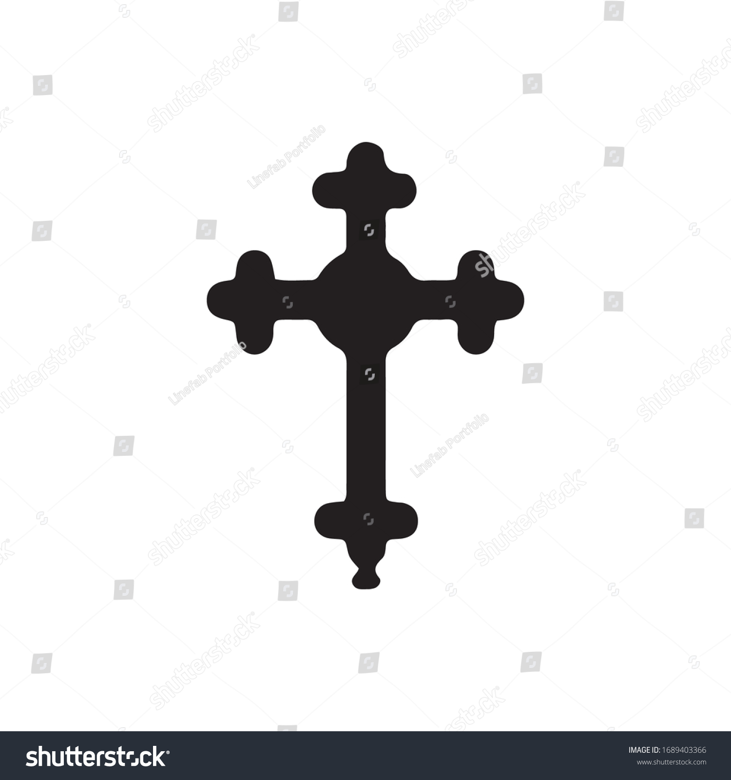 Cross Icon Graphic Design Projects Stock Vector (Royalty Free ...