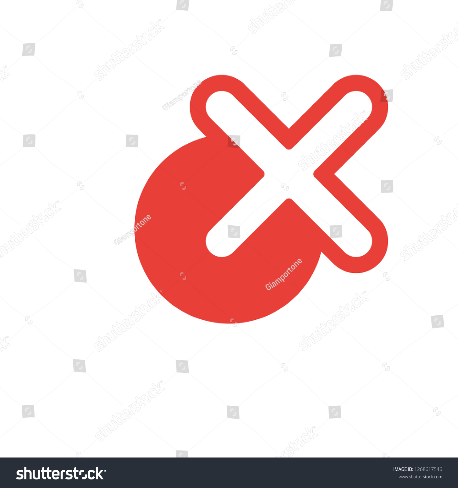 Cross Mark Icon X Red Vector: เวกเตอร์สต็อก (ปลอดค่าลิขสิทธิ์ ...