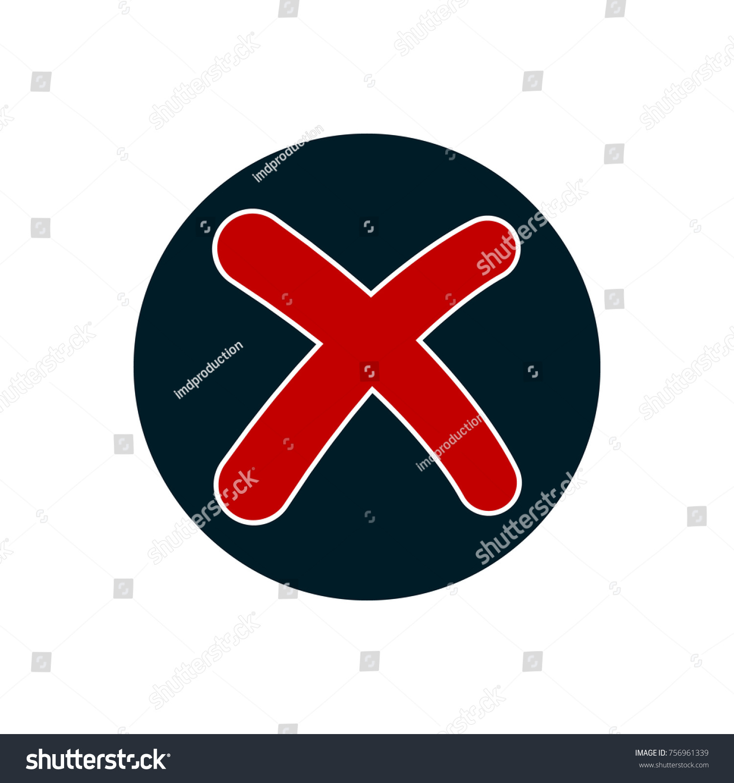 Cross Red Flat Design Stock Vector (Royalty Free) 756961339 | Shutterstock
