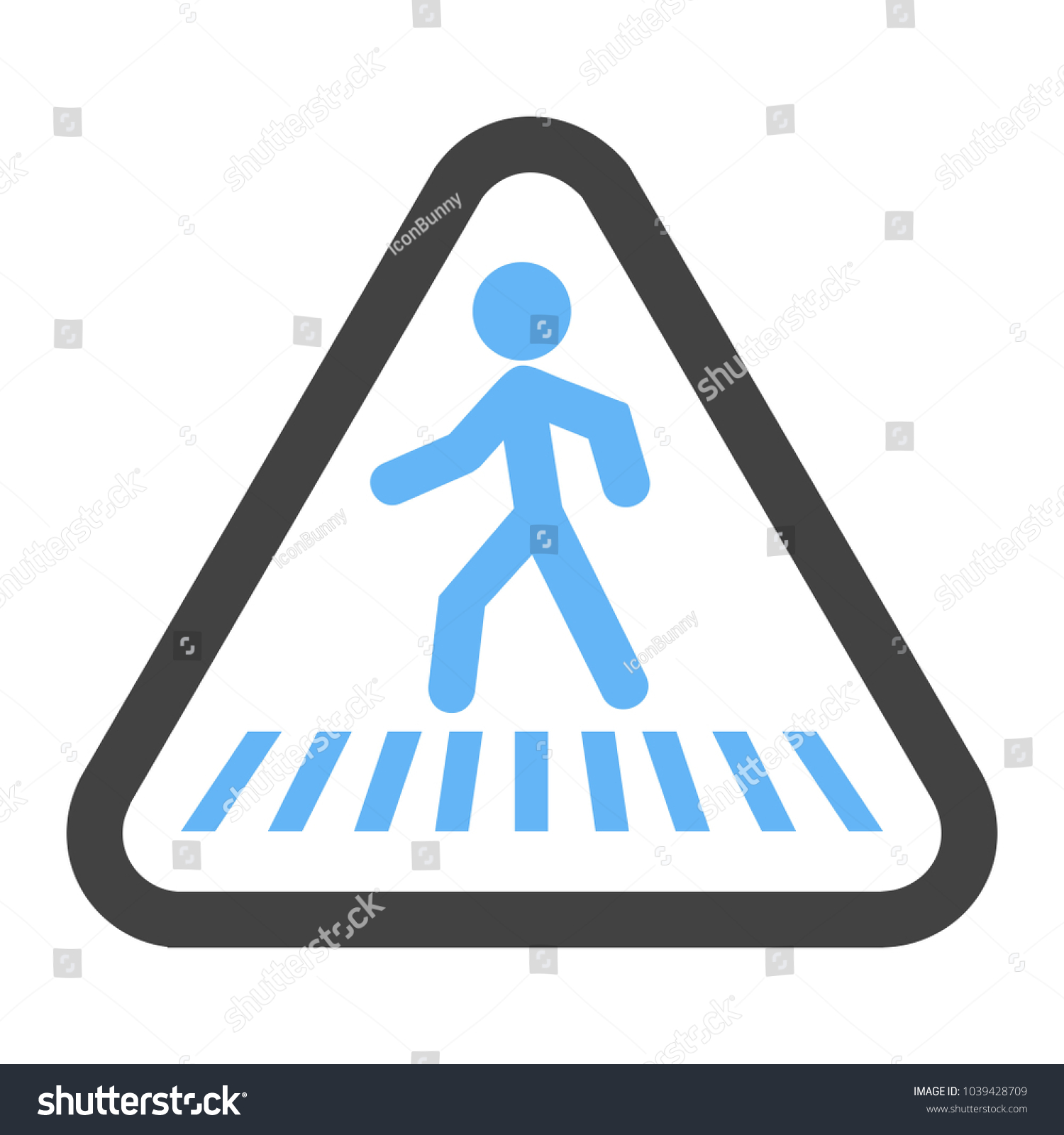 Cross Road Icon Stock Vector (Royalty Free) 1039428709 | Shutterstock