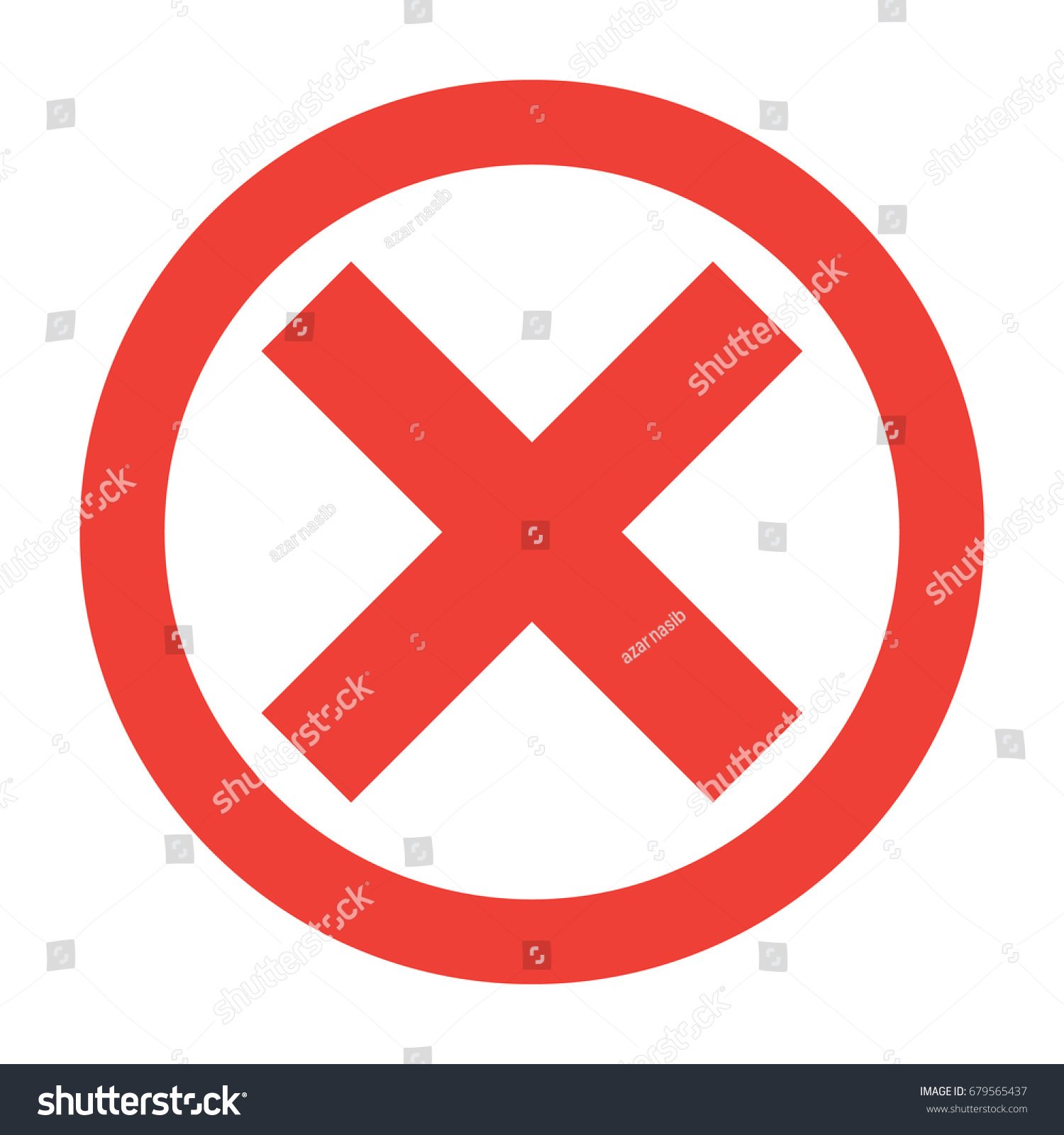 Cross Signs Reject Vector Icon 库存矢量图（免版税）679565437 | Shutterstock