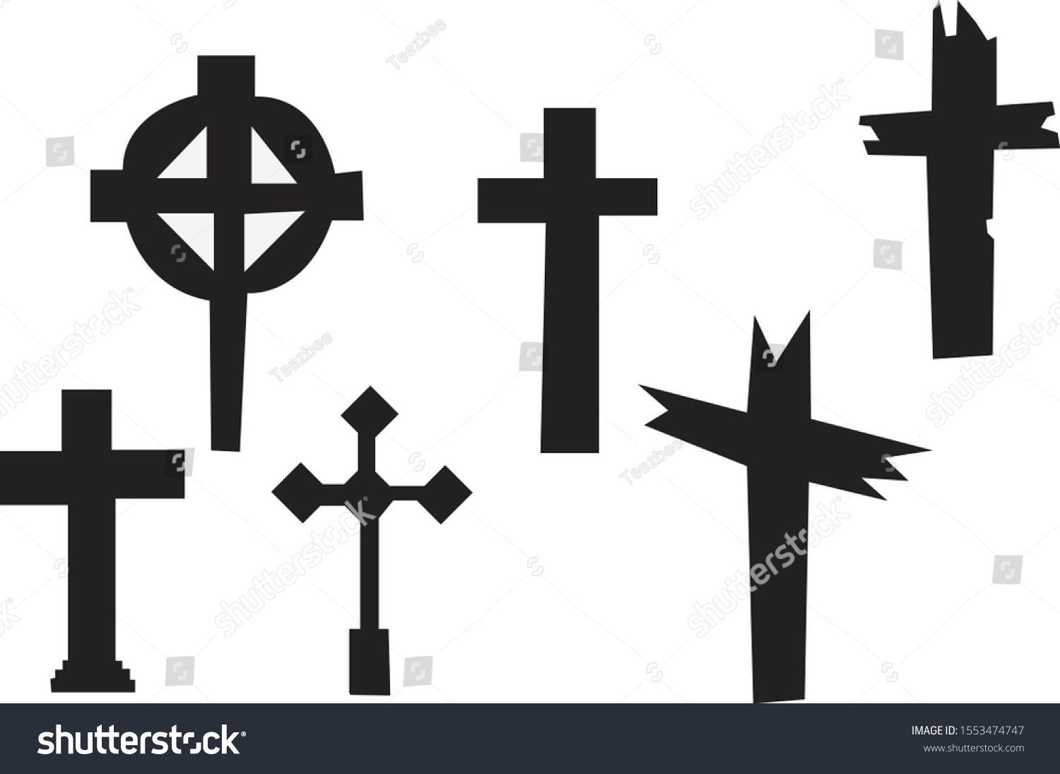 Cross Symbol Icon Illustration Vector Stock Vector (Royalty Free ...